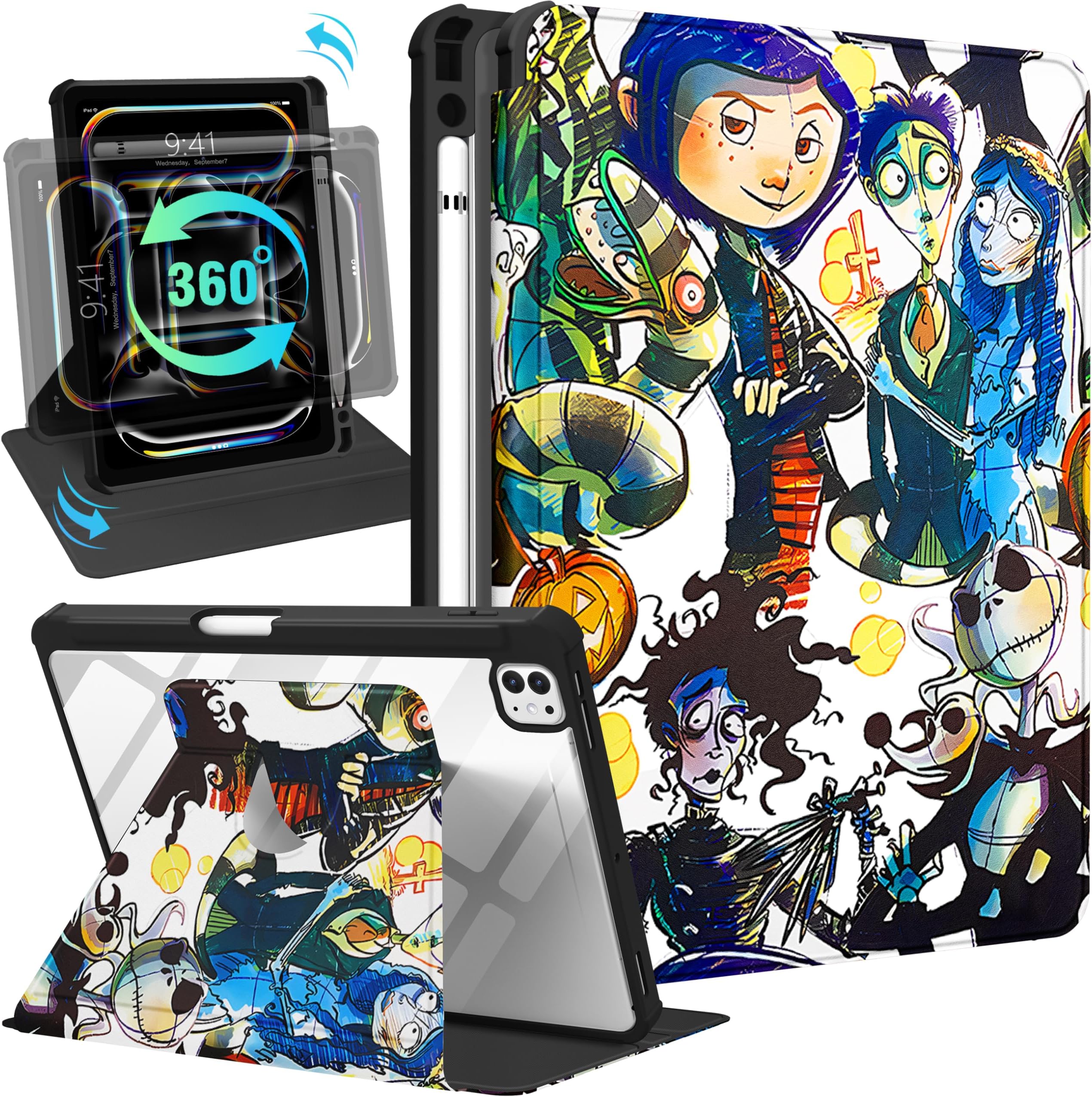 Amazon.com: Petonist for iPad Pro 13 Inch Case 2024 - Cute Cartoon Cool ...