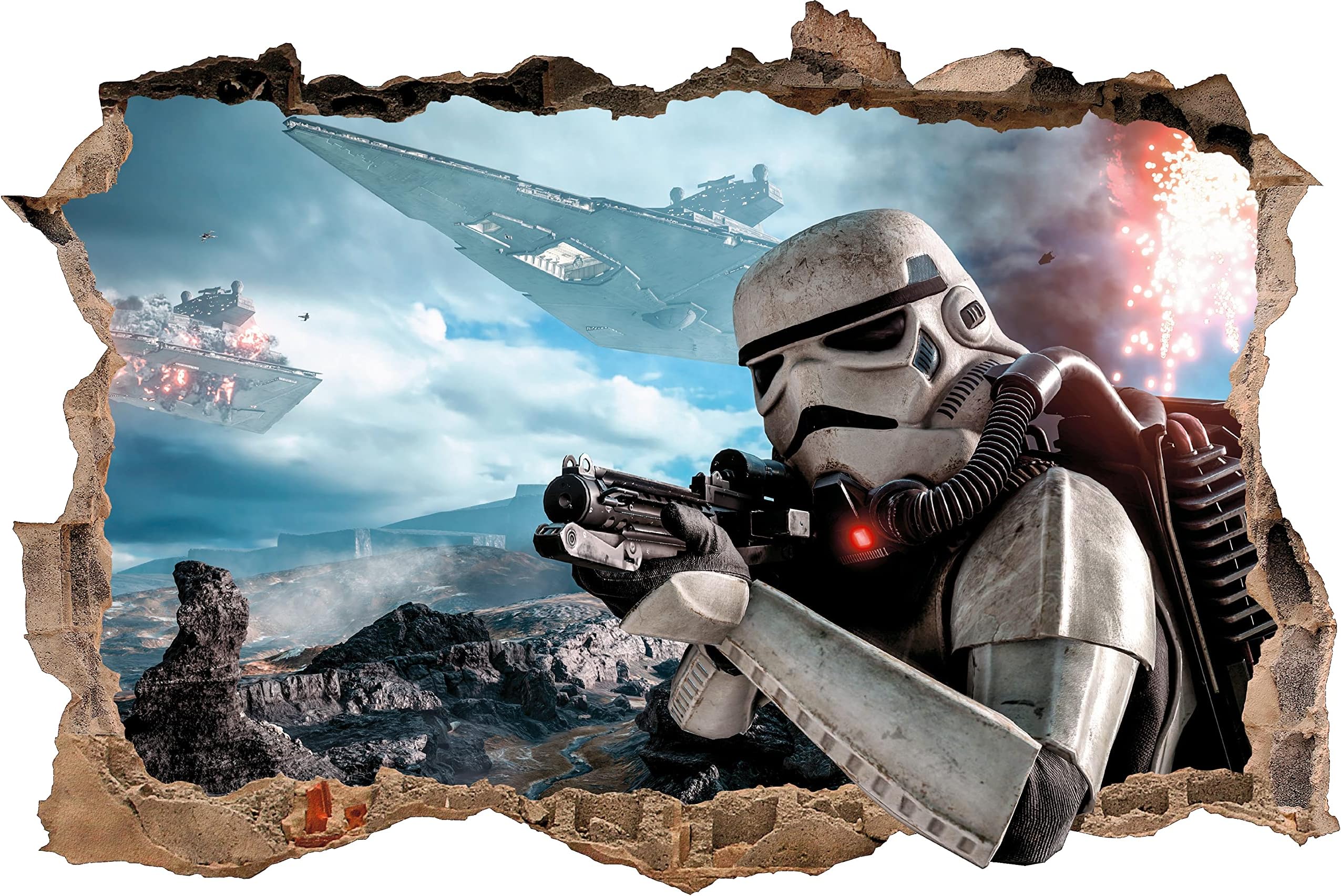 Star Wars - A Long Time Ago - Wall Decal Art Sticker Boy's Bedroom ...