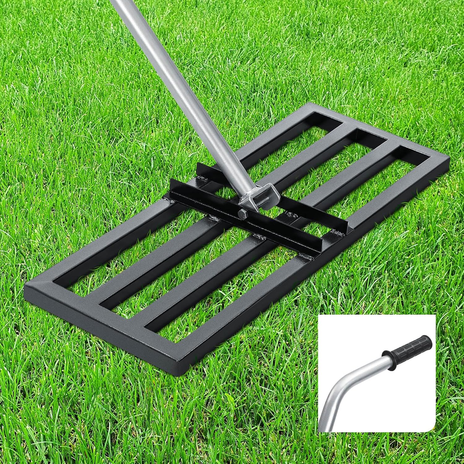 Amazon.com: GROWNEER Lawn Leveling Rake, 30 x 10 inch Lawn Leveler Tool ...