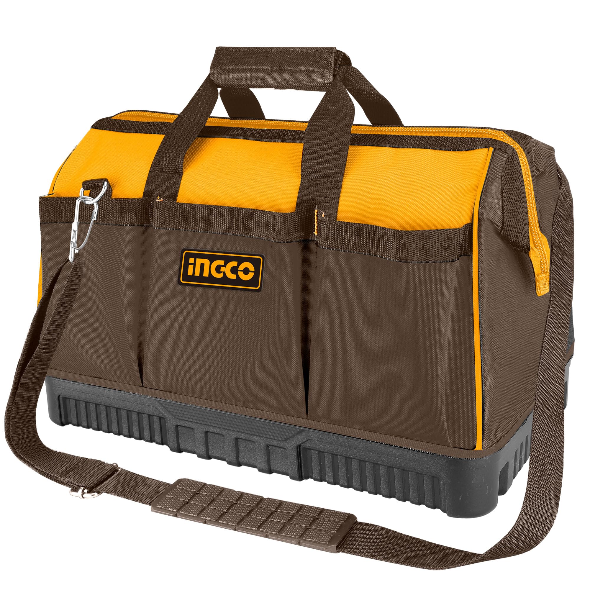 Amazon.co.jp: INGCO ツールバッグ 工具用道具袋 工具入れ 多機能 大容量 防水1680Dポリエステル ペグケース ツール ...