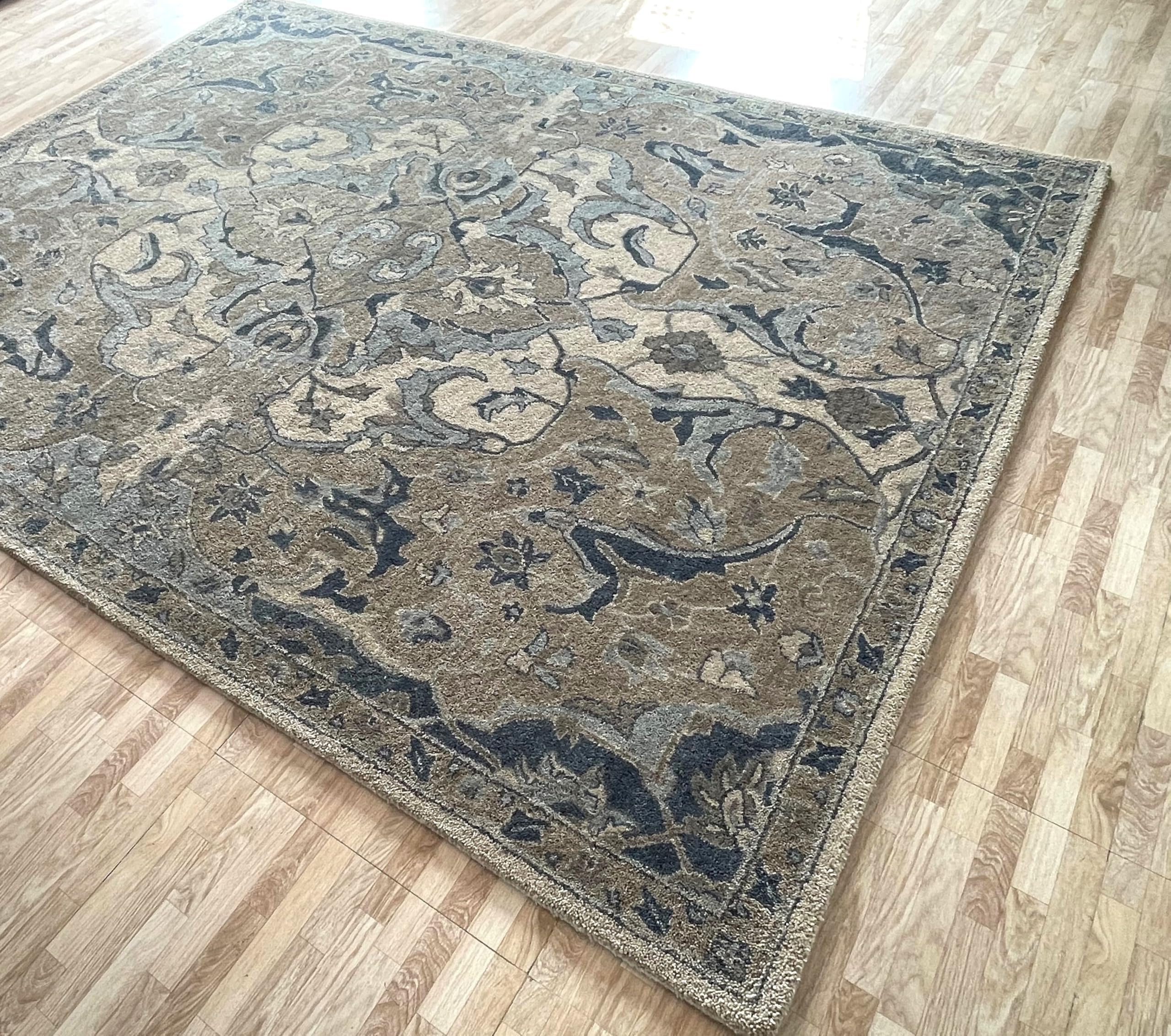 Amazon.com: Nolan Natural PB Traditional Handmade Tufted 100% Wool ...