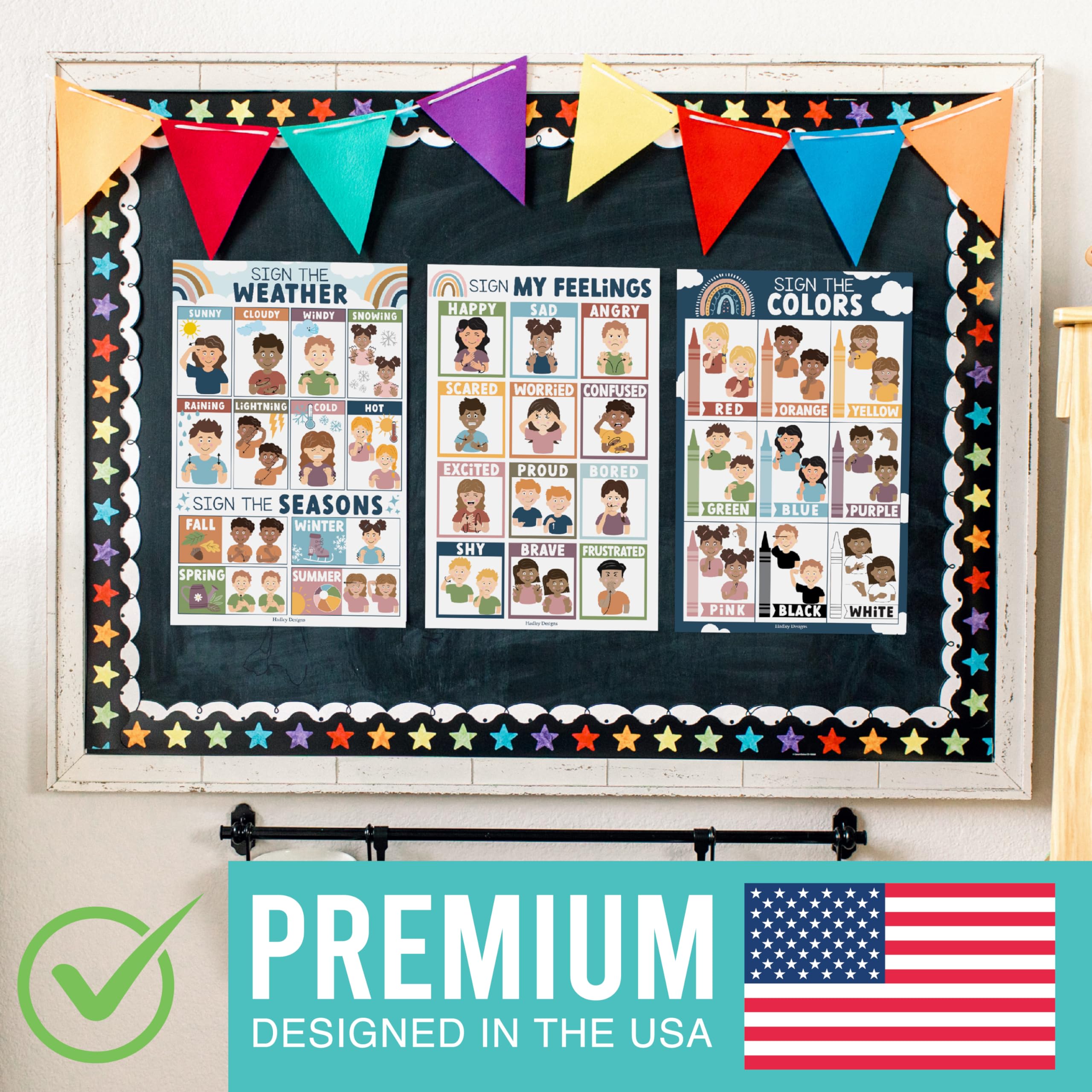 Snapklik.com : Hadley Designs Sign Language Posters For Classroom Decor ...