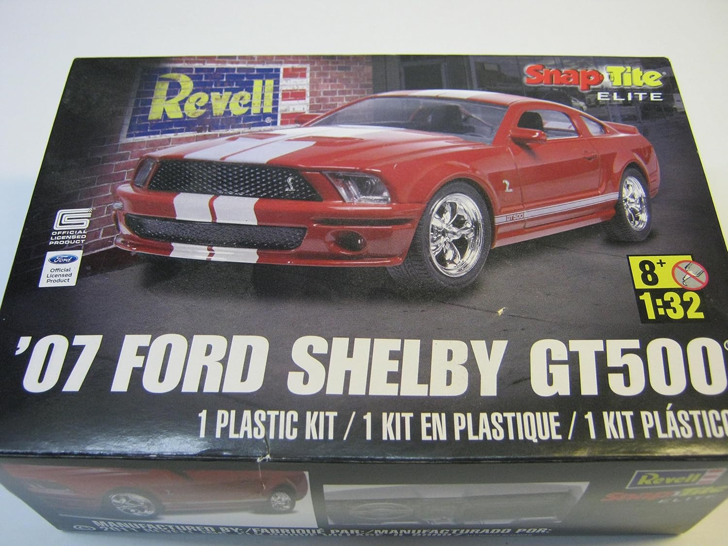 Amazon.com: Revell Snap Tite Elite '07 Shelby Gt500 Plastic Model Kit ...