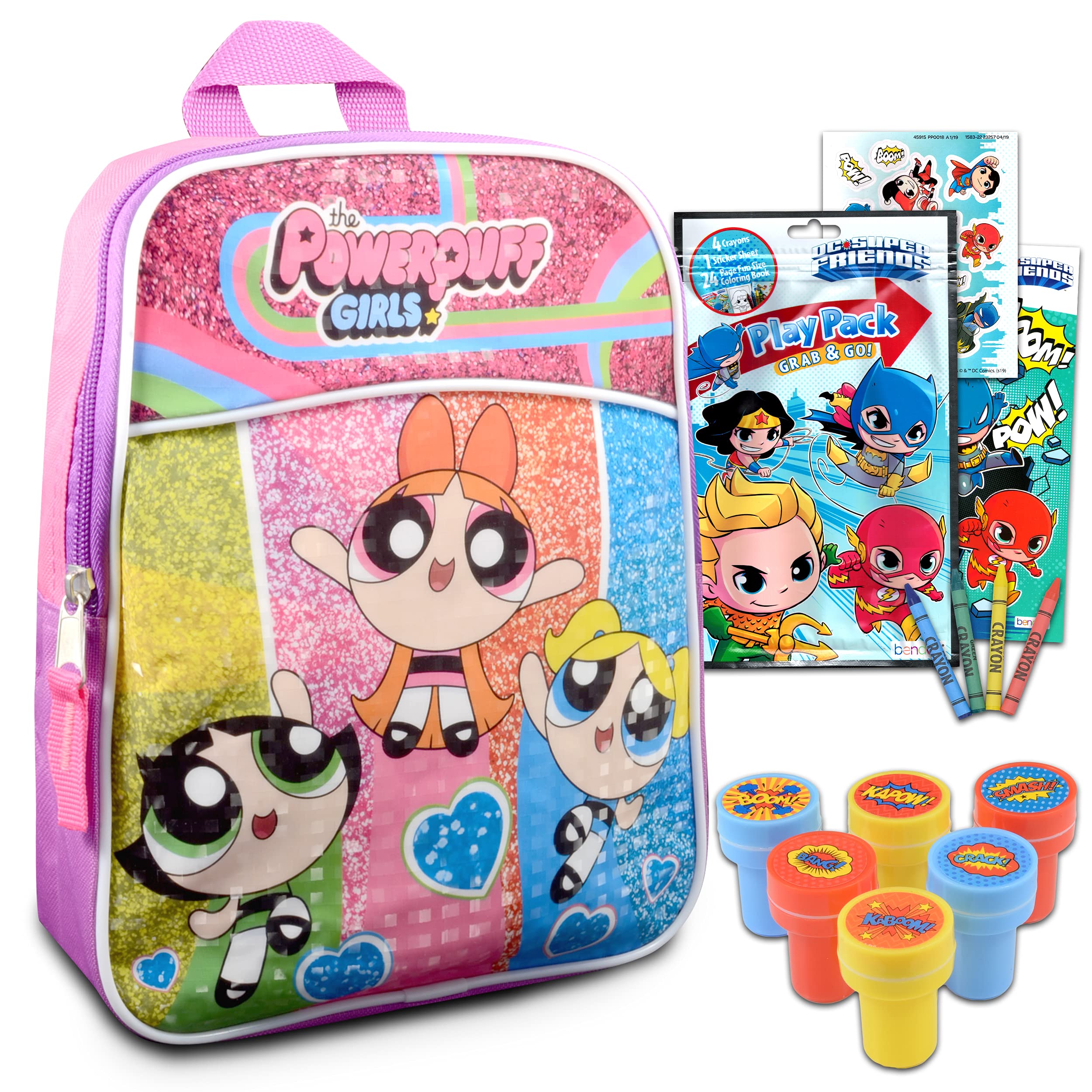 Buy Powerpuff Girls Mini School Backpack ~ 3 Pc Bundle With 11 ...