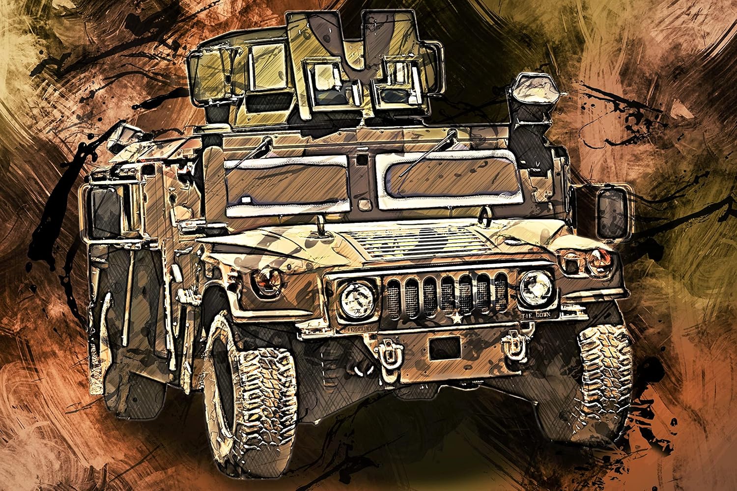 Amazon.com: US Army Vehicle 1000 Pieces Adult Jigsaw Puzzles Veterans ...