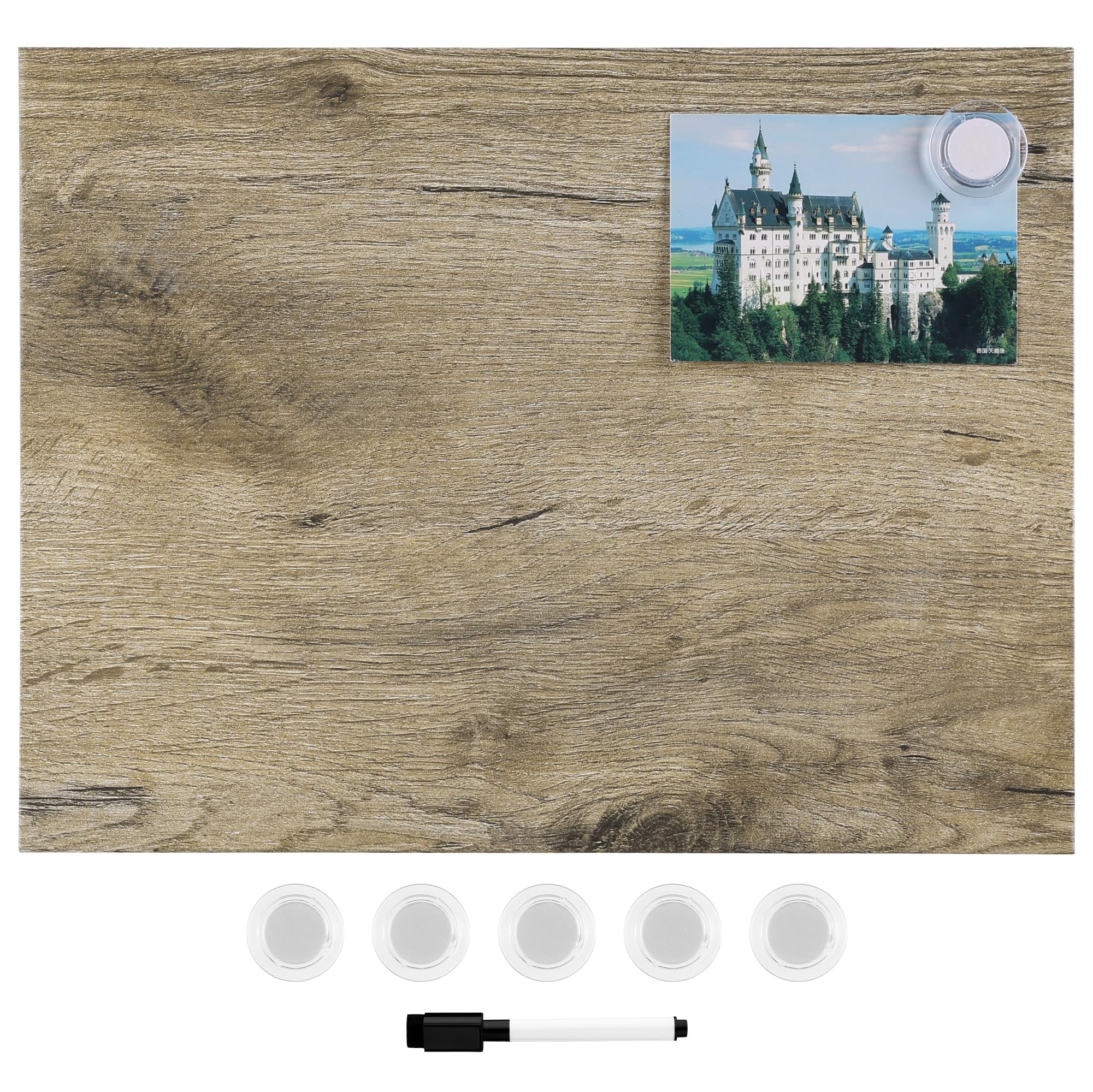 Amazon.com : Navaris Frameless Magnetic Memo Board - Decorative Magnet ...