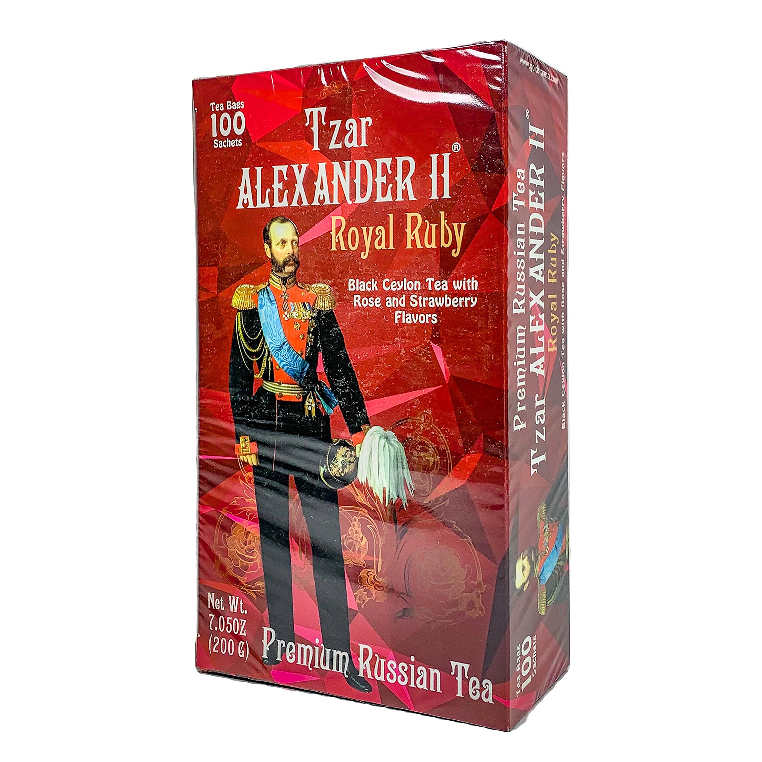 Buy Romanov Premium Russian Tea, Tsar Alexander II, Black Ceylon Tea ...