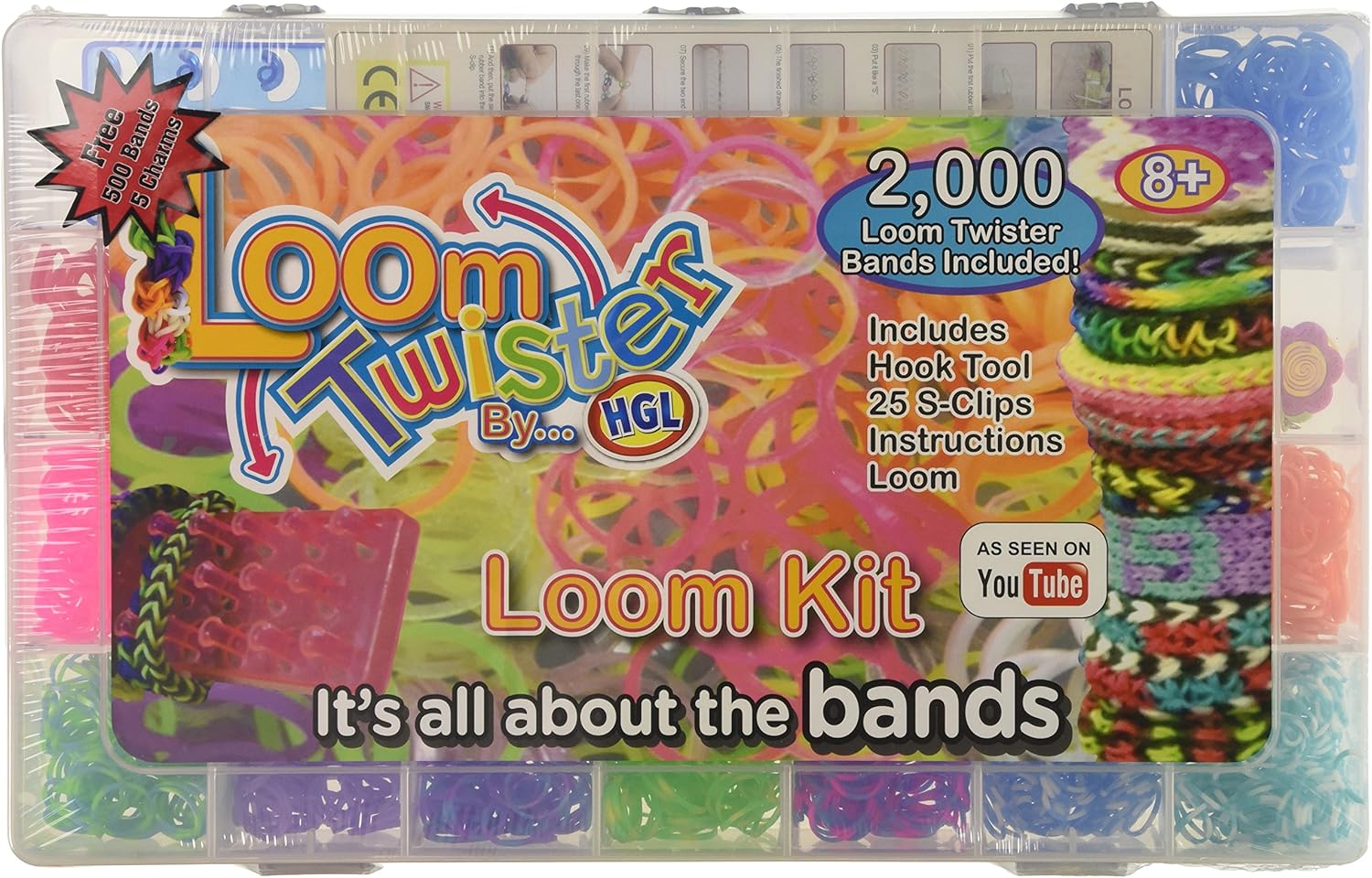 Amazon.com: Loom Twisters Friendship Loom Bands Set (Large)