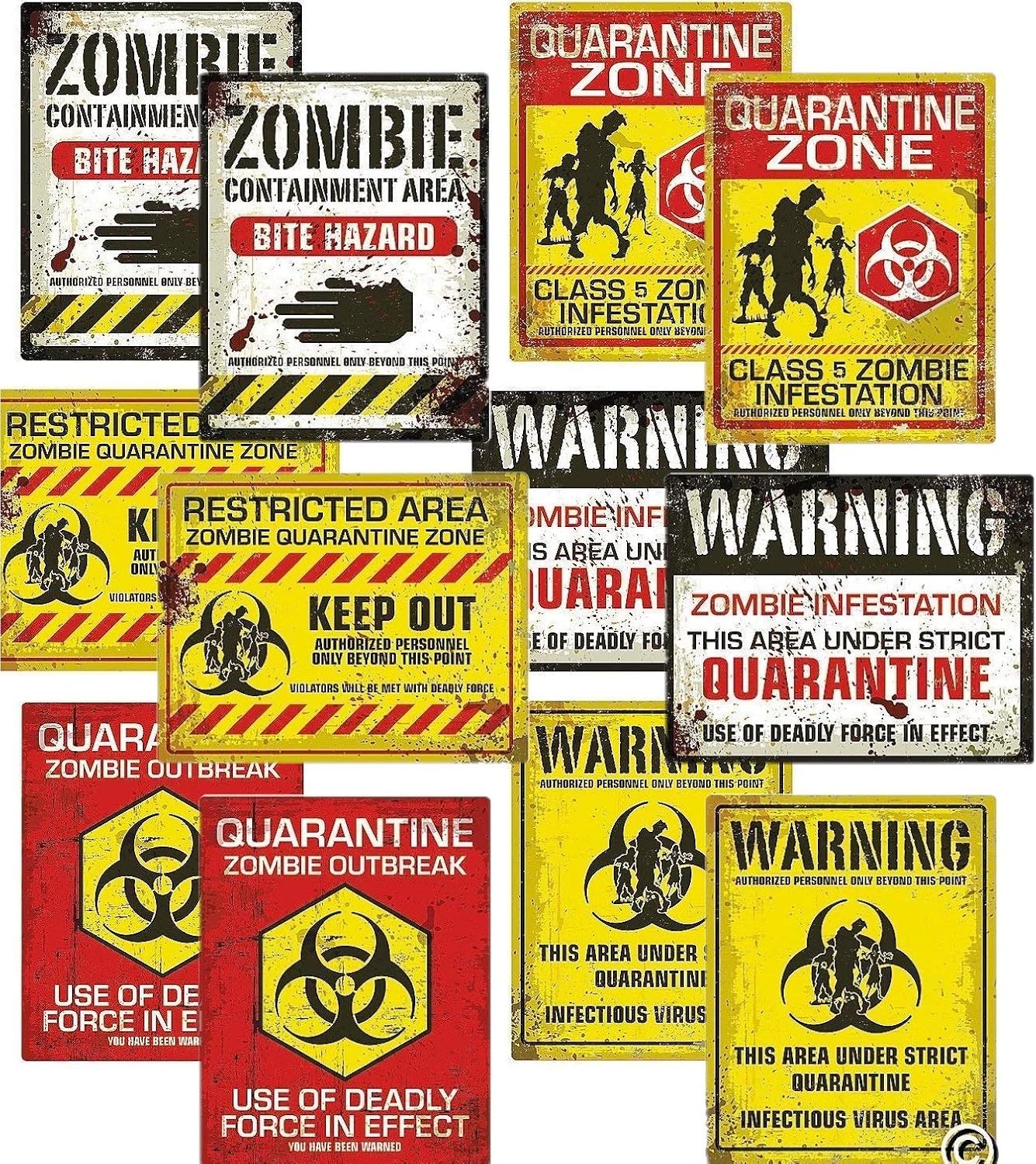 Amazon.com: Fun Express Zombie Halloween Party Posters | 2-Pack (12 ...