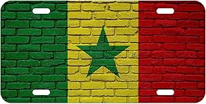 Amazon.com: Aluminum License Plate - Flag of Senegal (Senegalese ...