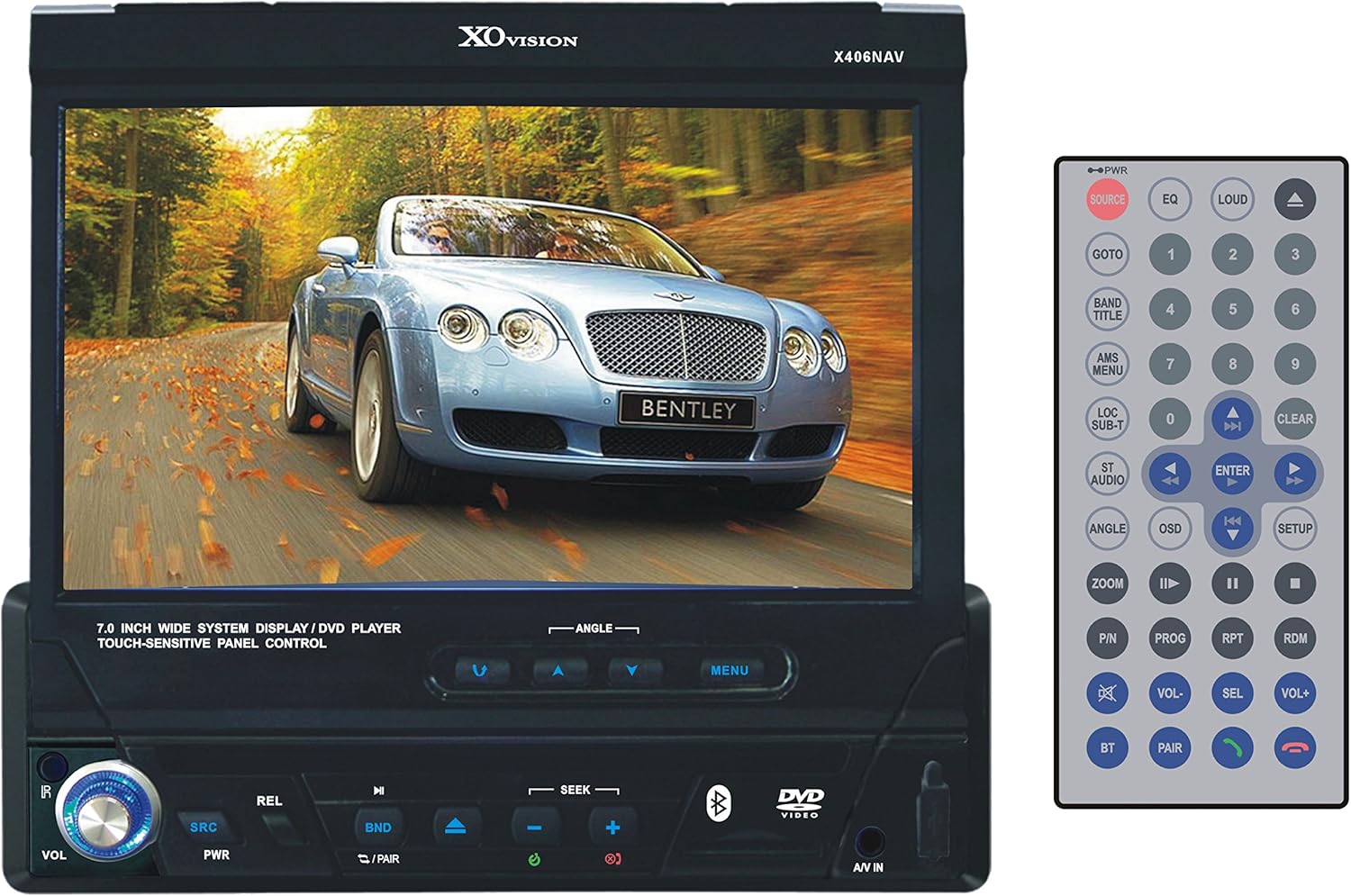XO Vision X406NAV 7-Inch in-Dash Touch Screen DVD Player with ...