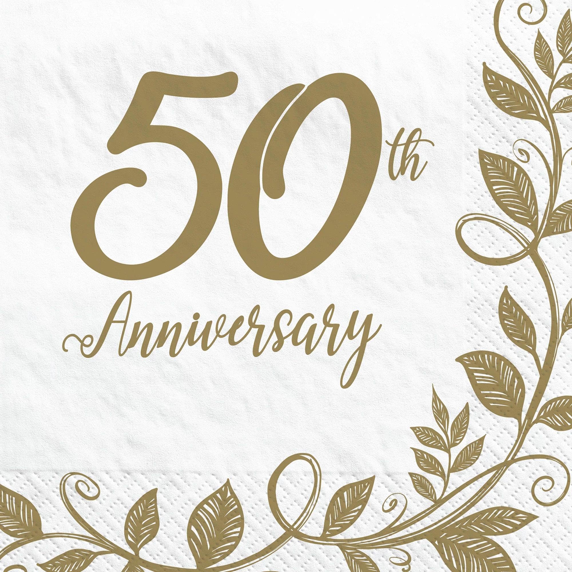 Amazon.com: 50th Wedding Anniversary Decorations,40pcs Happy 50th ...