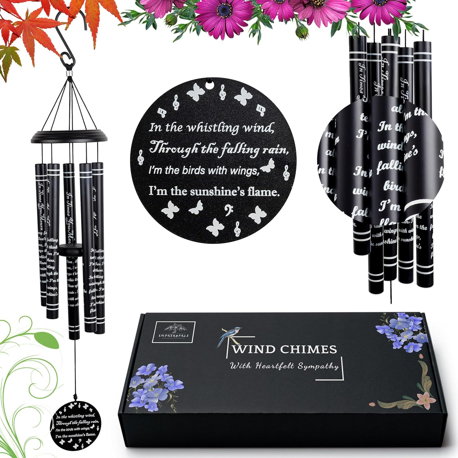 Amazon.com : Empathypals Memorial Wind Chimes - Sympathy Wind Chimes ...