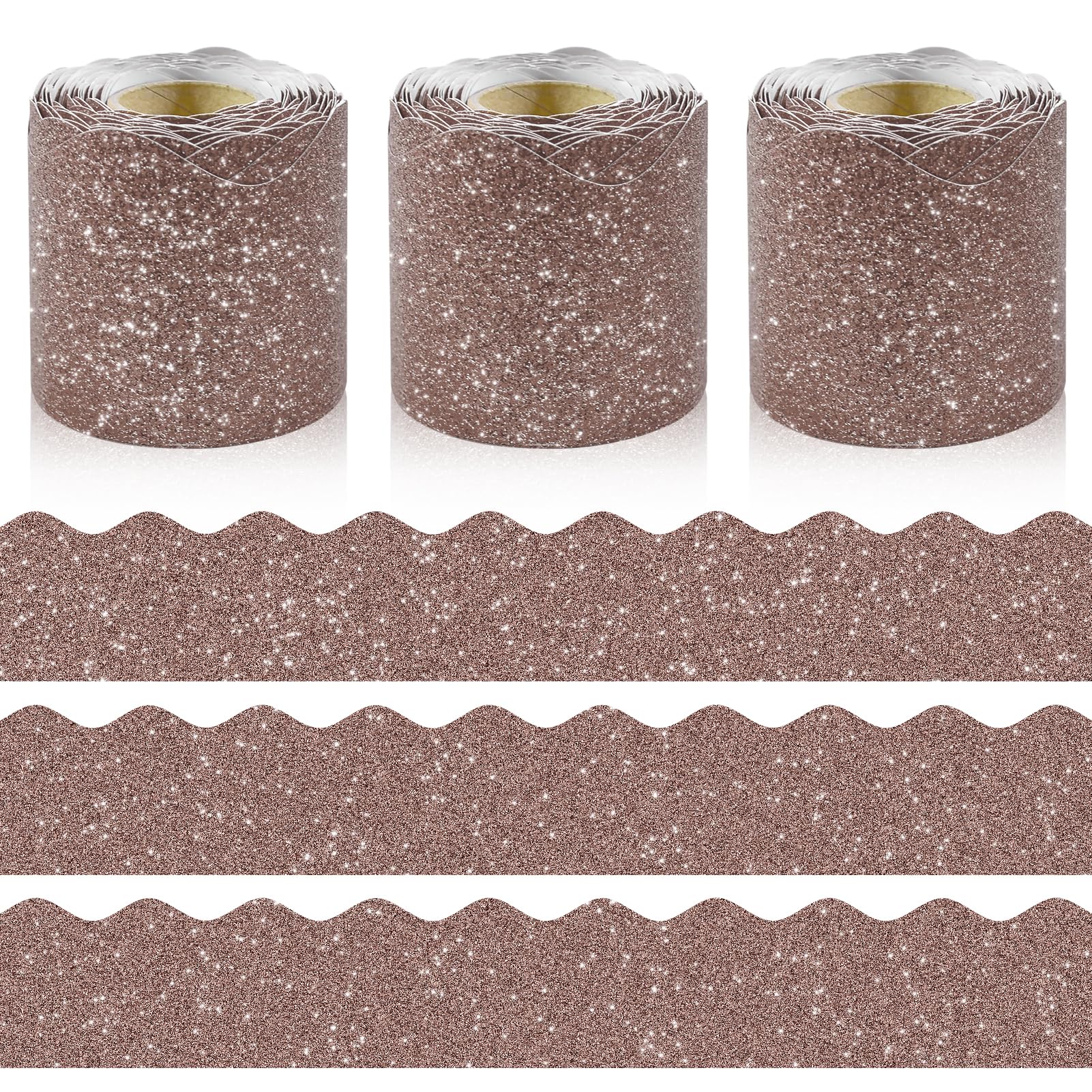 Snapklik.com : Glitter Bulletin Board Borders Set - 3 Rolls 98.4 Ft ...