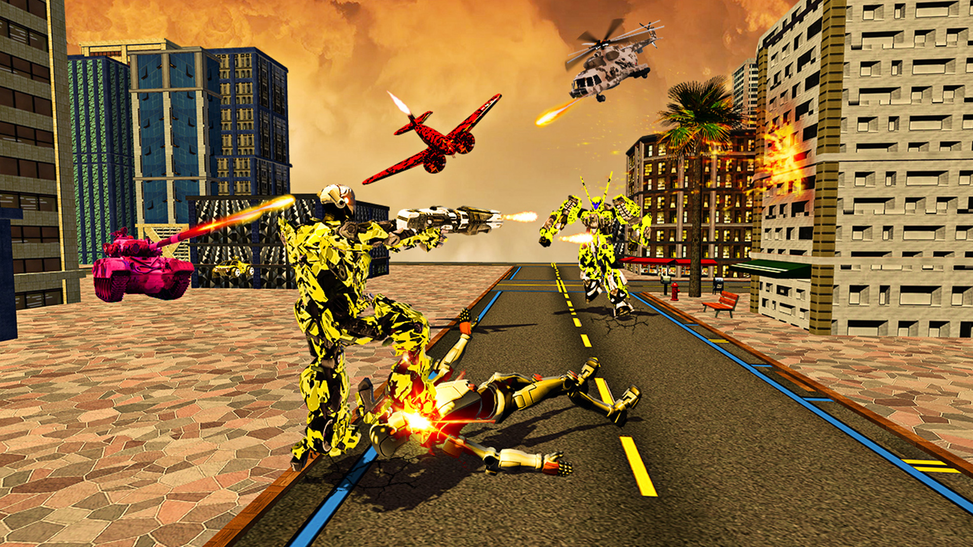 US Army Multi Robot Transform Tank War-Robot Games Free Game - App on ...