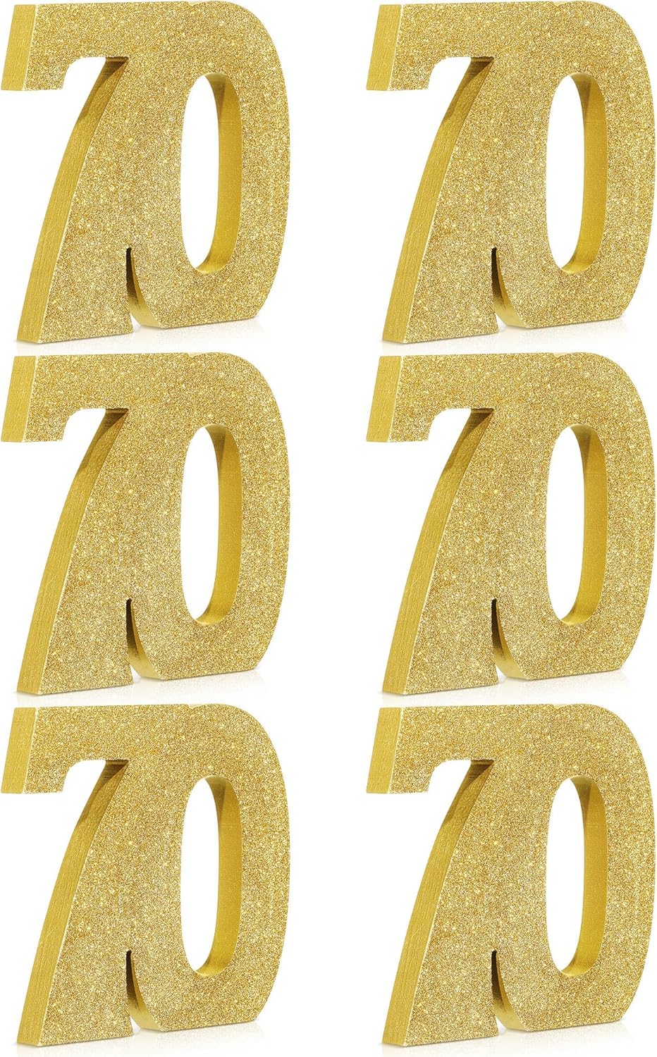 Amazon.com: Shellwei 6 Pcs 70th Birthday Decorations for Men and Women ...