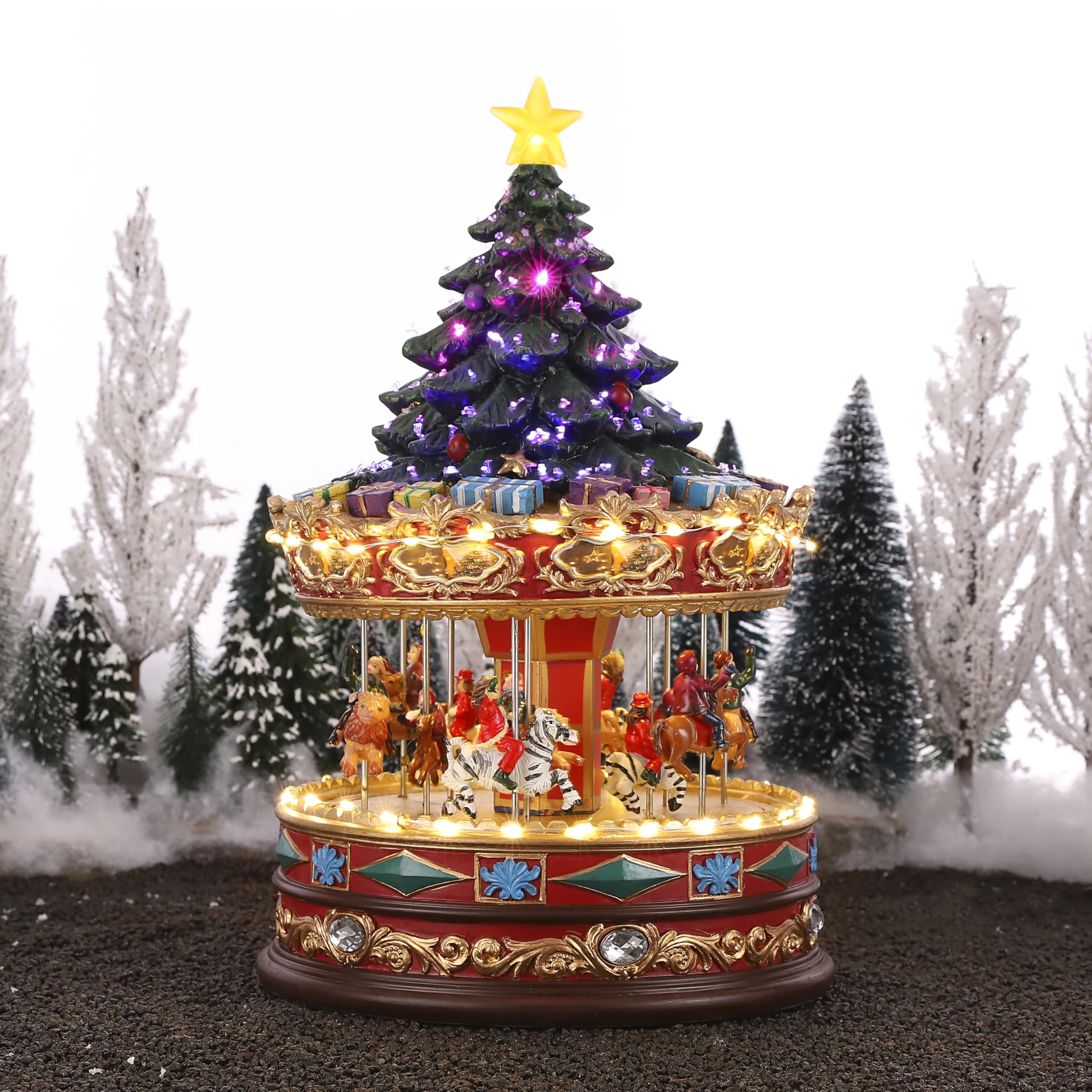 Carousel For Artificial Tree Christmas Carousel No Trees