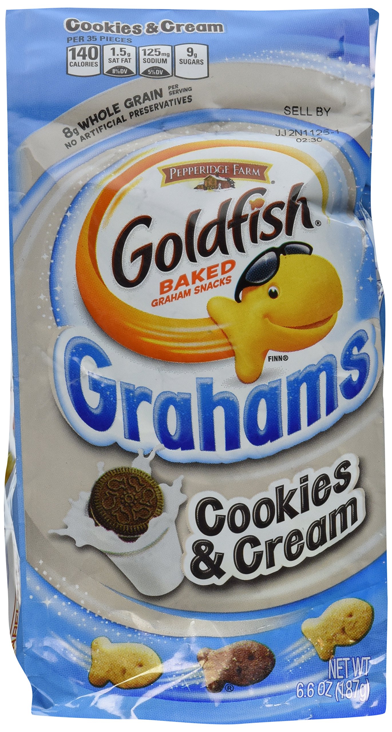Buy Pepperidge Farm Goldfish Grahams Cookies & Cream Baked Graham ...