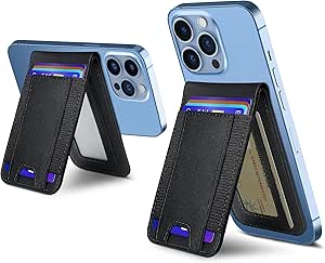 Amazon.com: Miroddi for MagSafe Wallet, Upgraded Magnetic Phone Wallet with Adjustable Stand ...