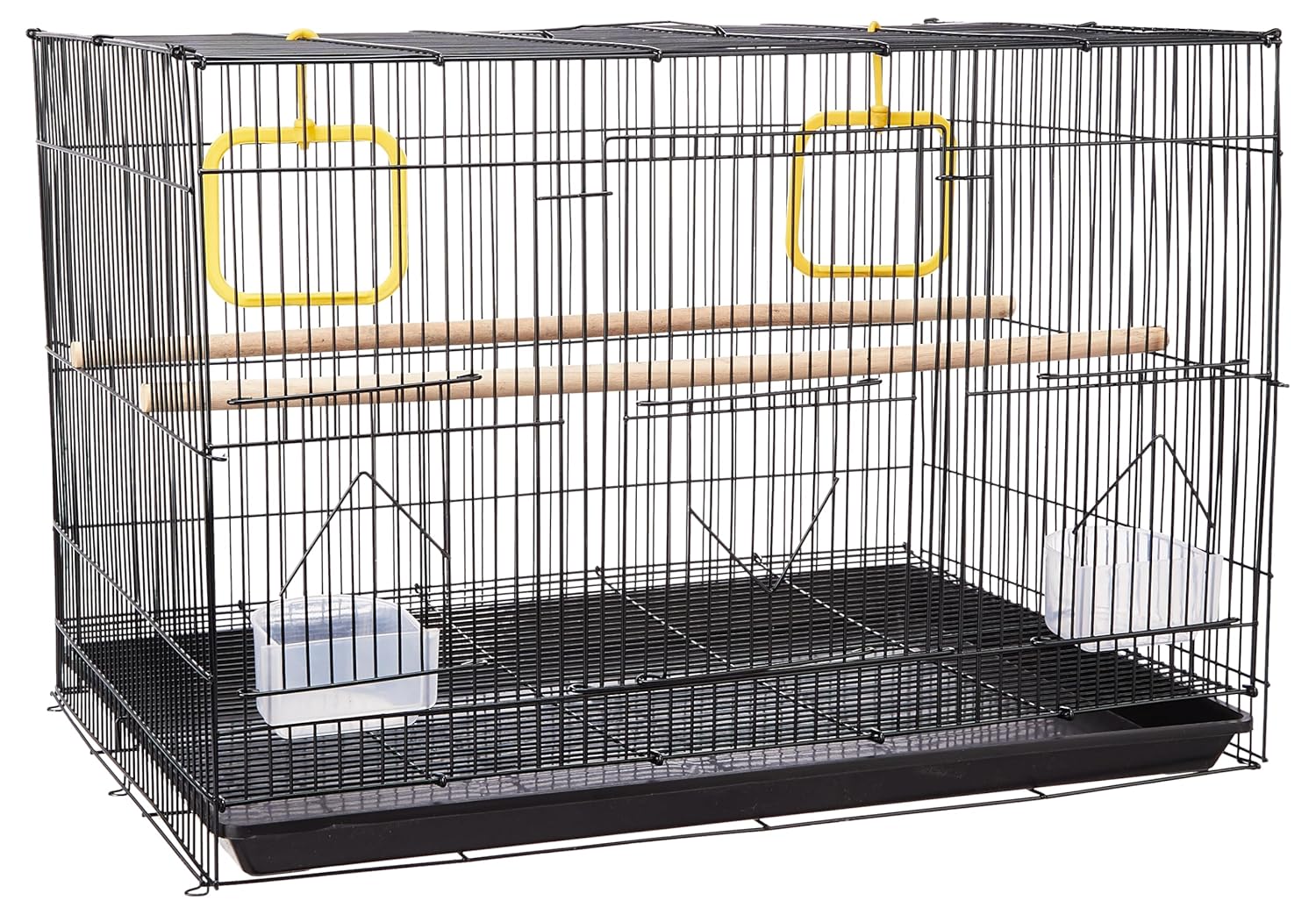 Amazon Basics Metal Bird Cage with 2 Gates, 24 Inches | Ideal for ...