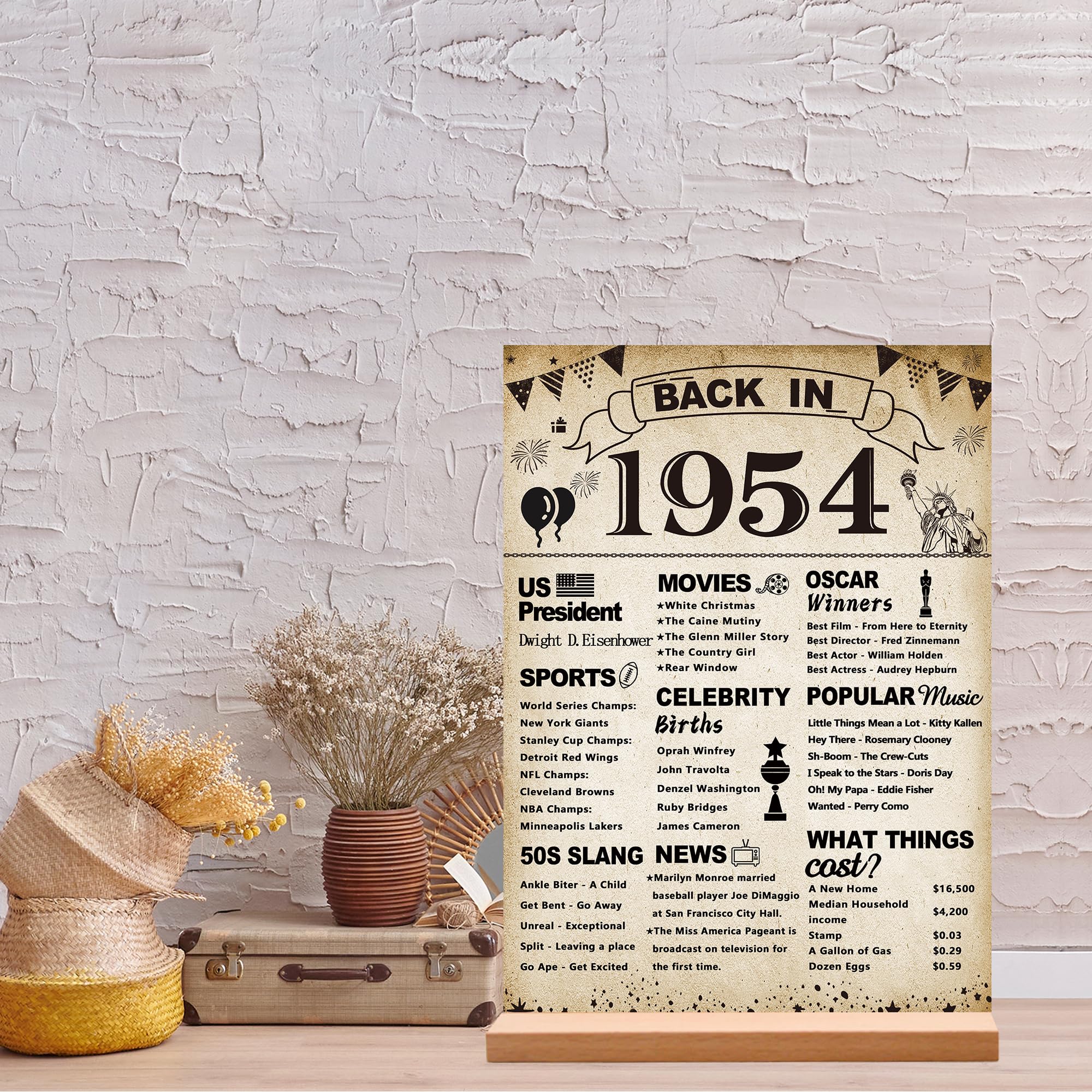 Snapklik.com : DARUNAXY 71st Birthday Party Decorations, Vintage Back ...