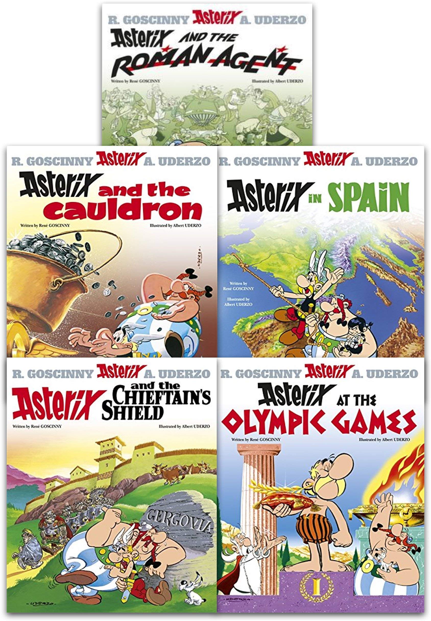 Asterix Series 3 Collection 5 Books Set (Book 11-15) (The Chieftains ...