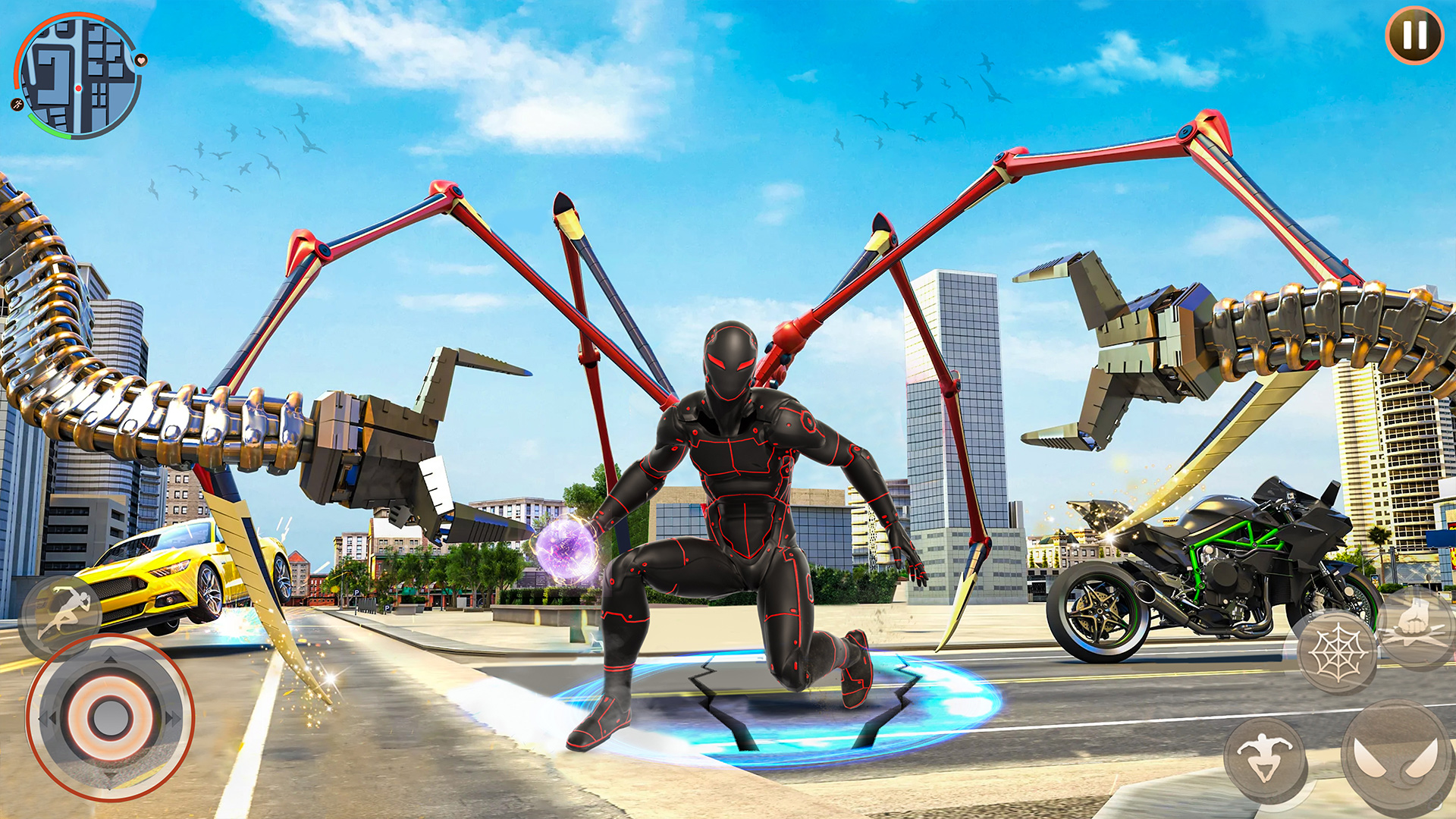 Black Spider Rope Superhero Games | Black Spider Rope Super Hero ...