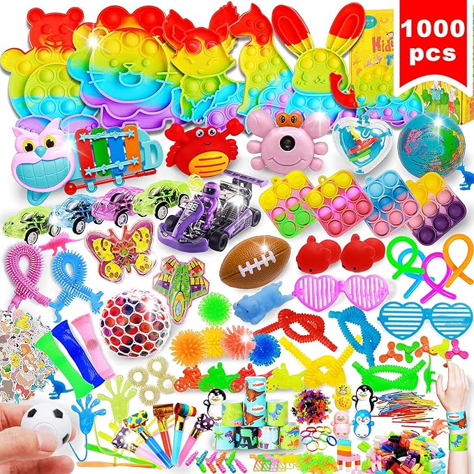 Amazon.com: 1000 Pcs Kids Party Favors Stocking Stuffers Gifts,Fidgets ...