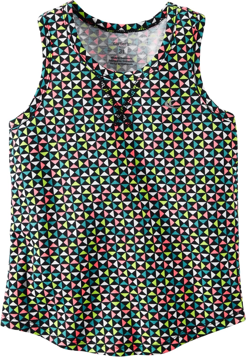 Amazon.com: Carter's Girls Printed Active Racerback Tank, Black, 5t ...