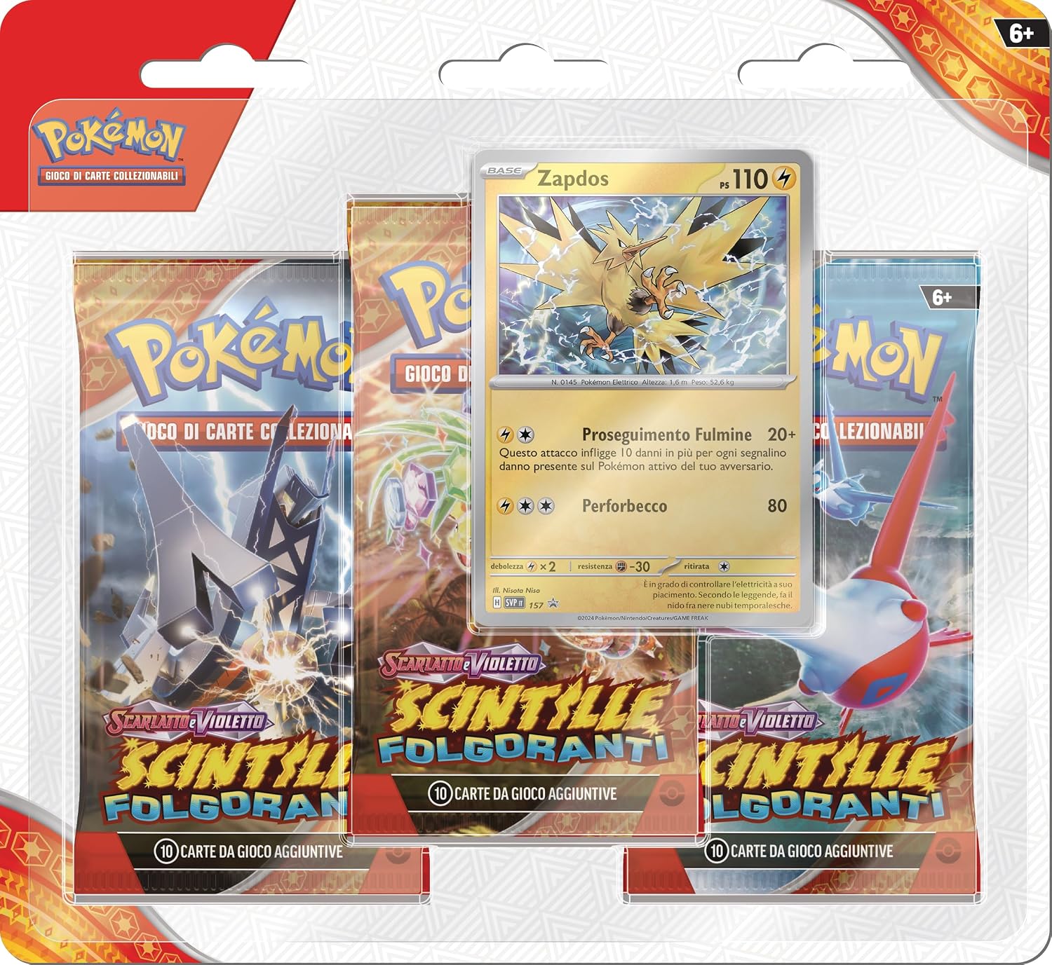 GCC Pokémon: confezione da tre buste dell’espansione Scarlatto e ...