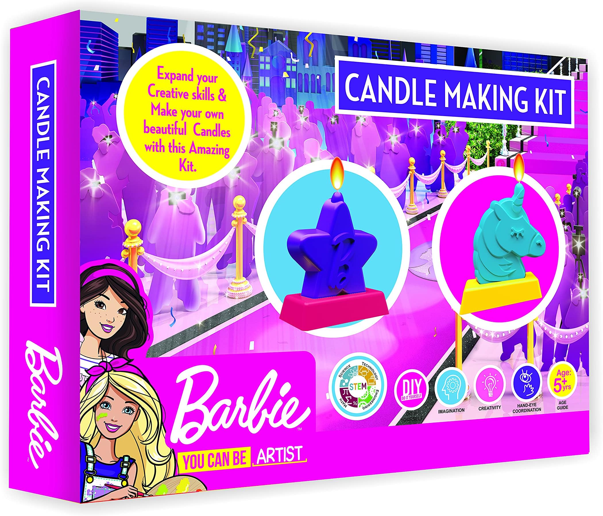 RATNA'S Barbie Candle Making KIT with Stand Multicolor : Amazon.in ...