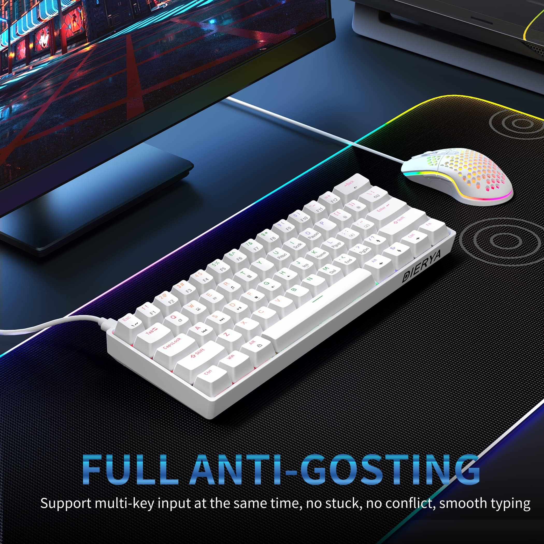 Snapklik.com : DIERYA DK61SE 60% Mechanical Gaming Keyboard, 61 Keys ...