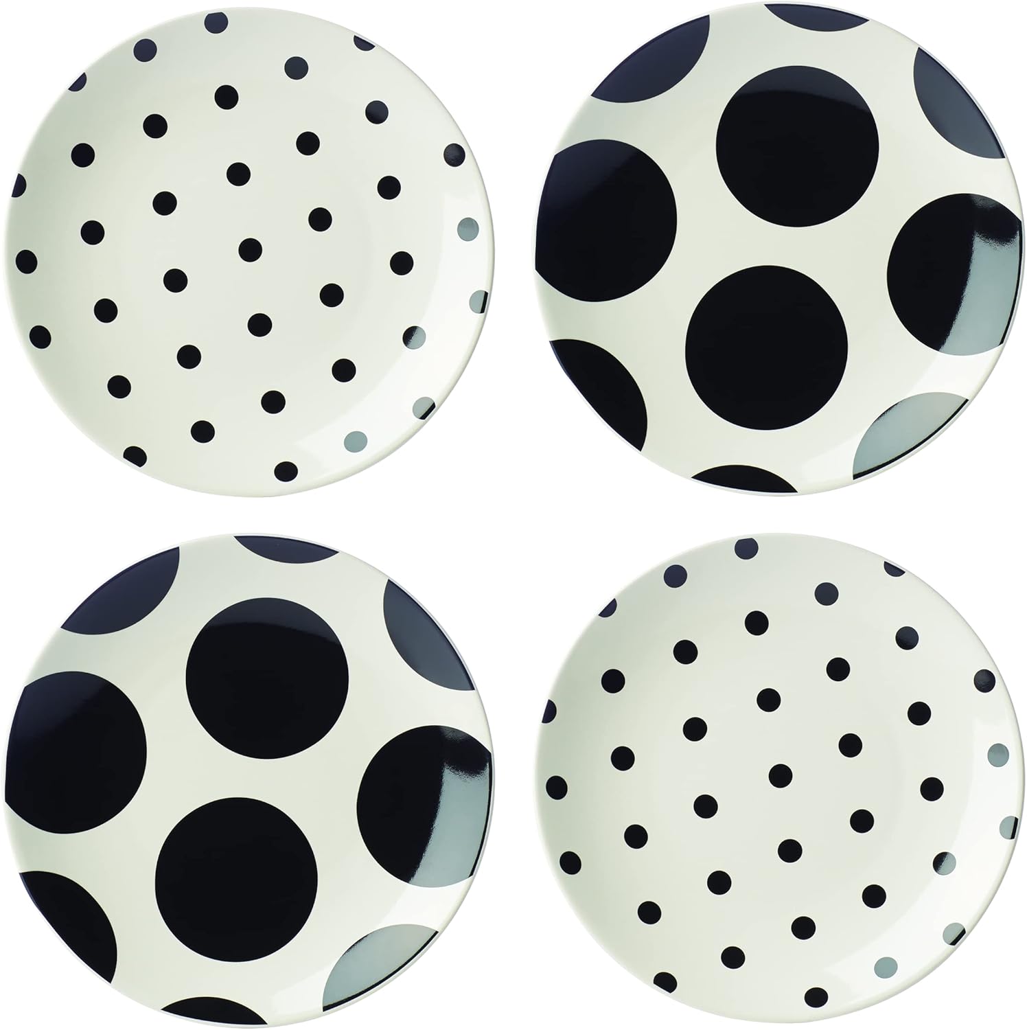 Amazon.com | Kate Spade New York Dot Assorted Tidbit Plates, Set Of 4 ...