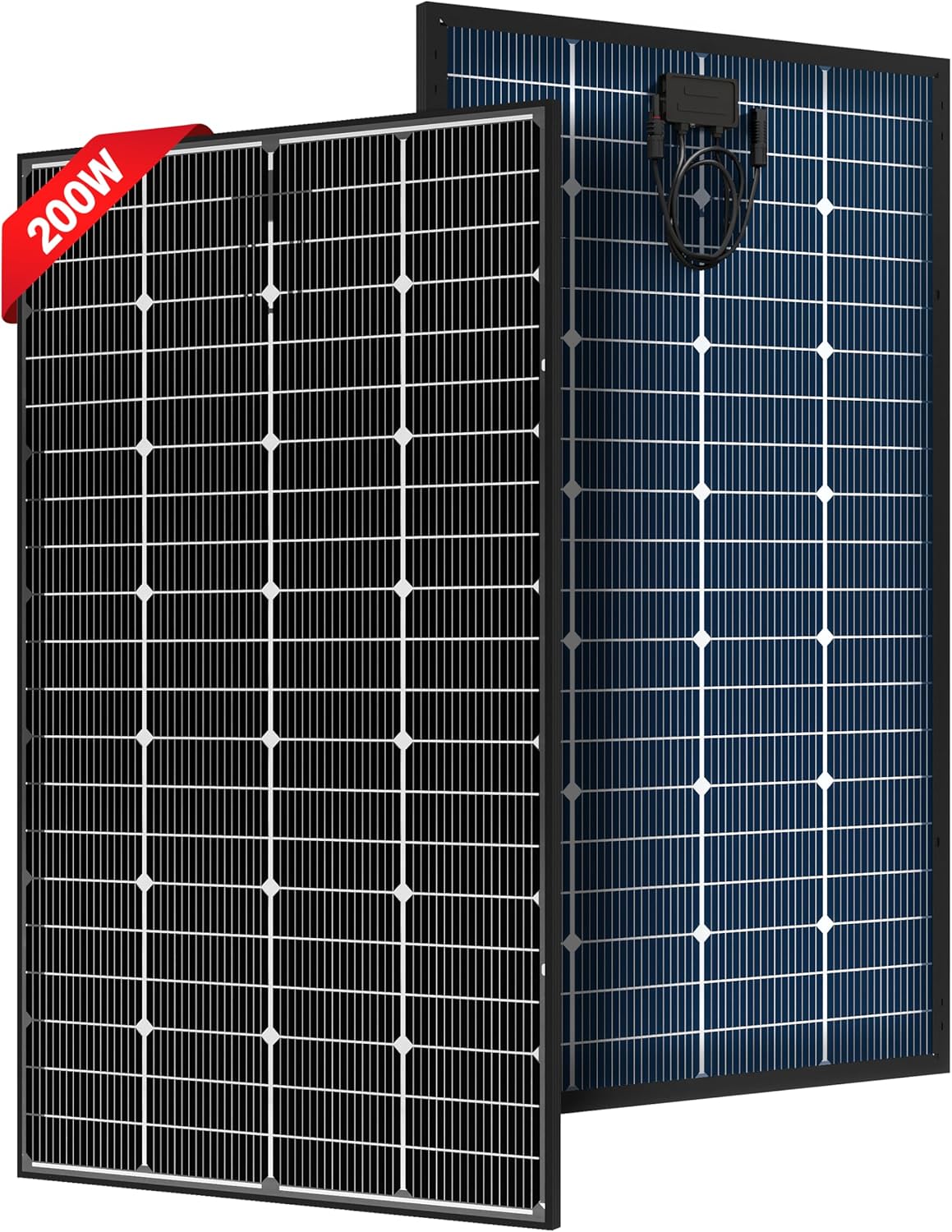 Amazon.com : JJN Bifacial 200 Watt Solar Panel, 16BB N-Type 200W 12V 25 ...