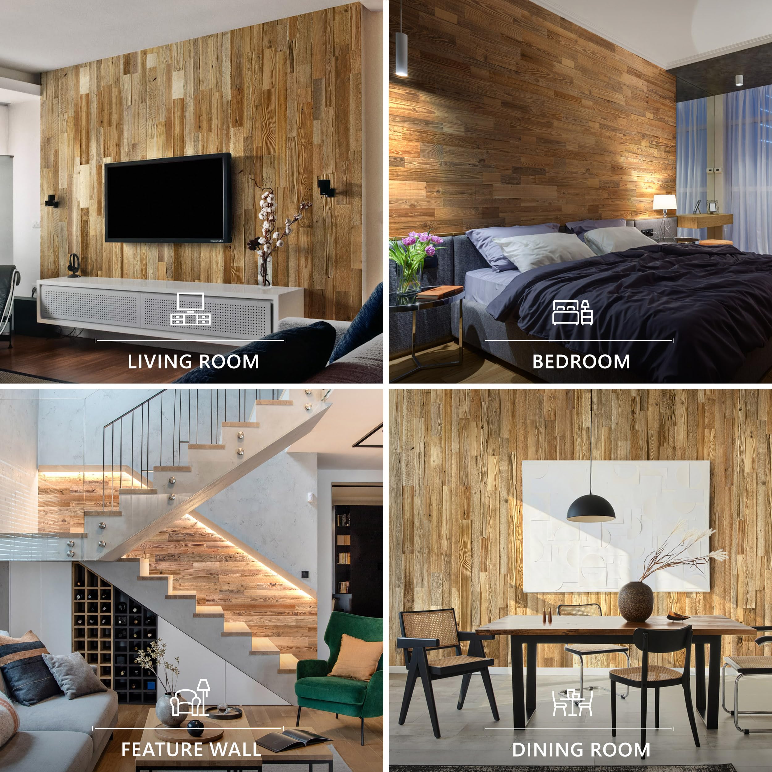 Vintage Wood Wall Reclaimed Wood Wall Panelling – Designer Walls