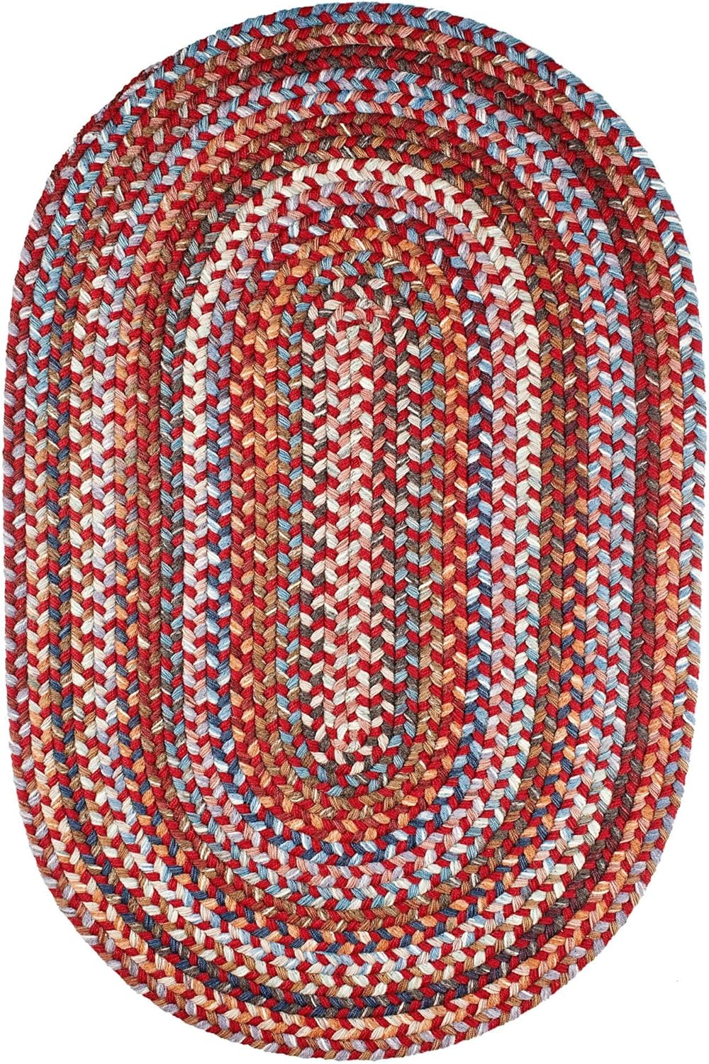Amazon.com: Super Area Rugs Tribeca Soft & Reversible Wool Braided Rug ...