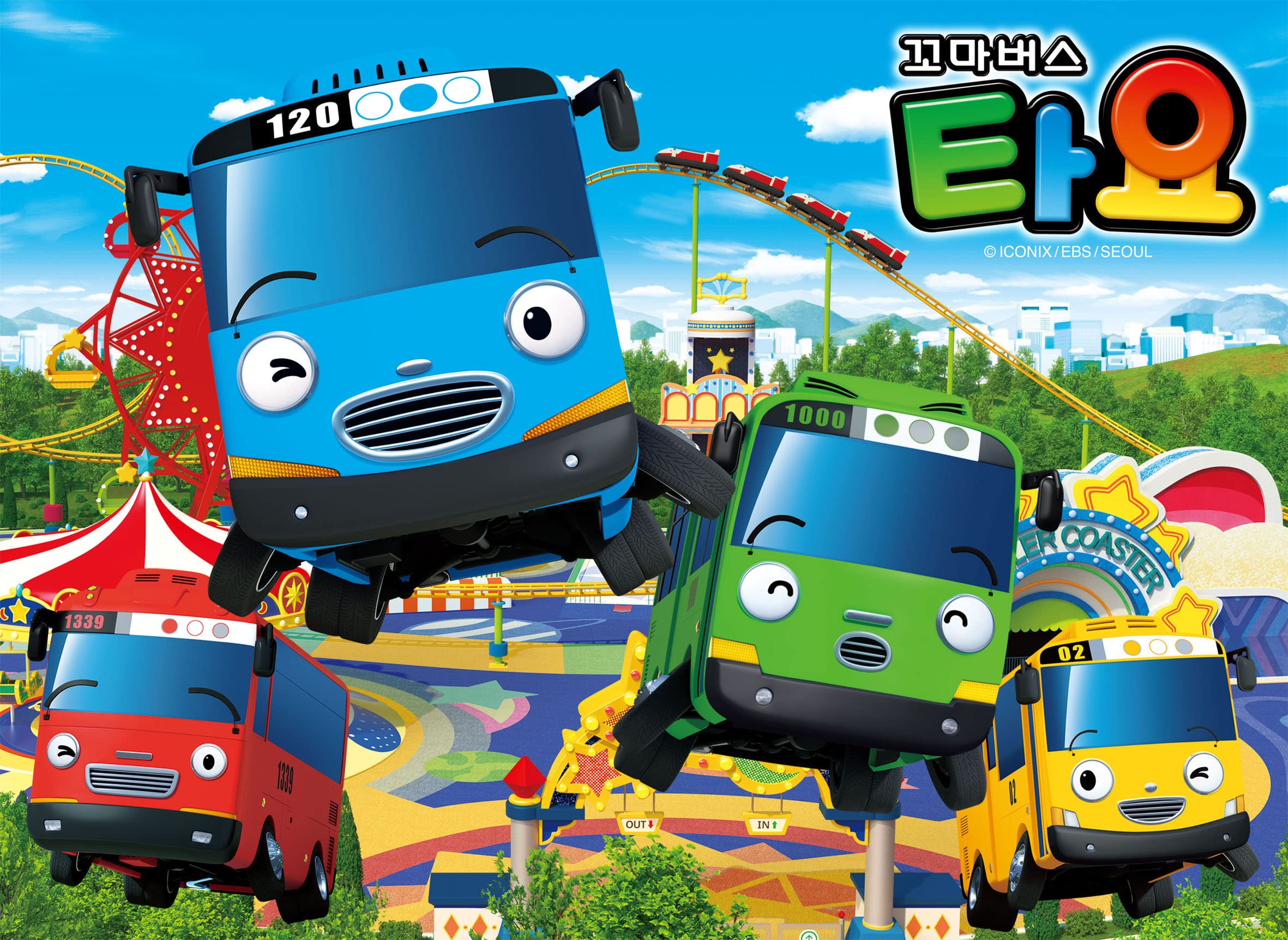 Buy Haksan TAYO The Little Bus Amusement Park 100 Oversize Pieces buy-haksan-tayo-the-little-bus-amusement-park-100-oversize-pieces