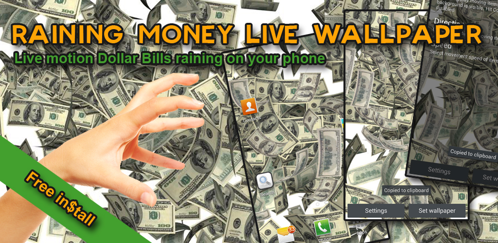 Raining Money Live Wallpaper - App on Amazon Appstore