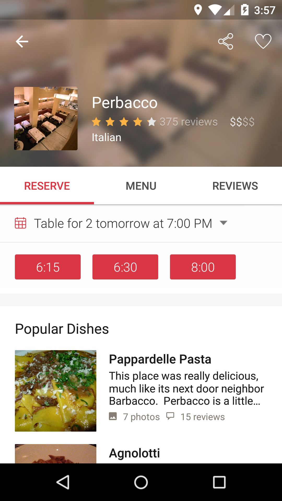 OpenTable for Android - Free Restaurant Reservations - App on Amazon ...