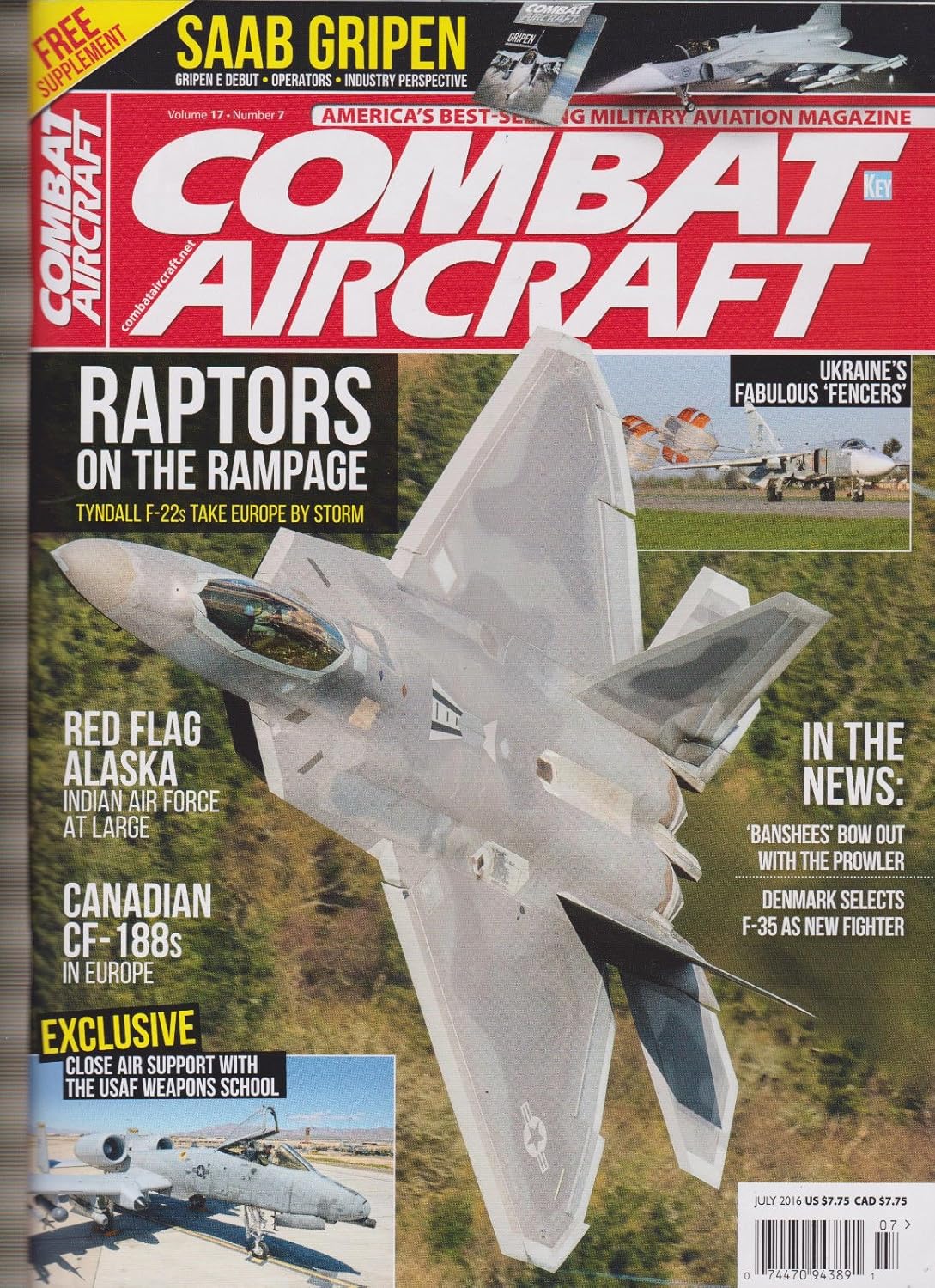 Amazon.com: COMBAT AIRCRAFT JULY 2016, AMERICA'S BEST SELLING MILITARY ...