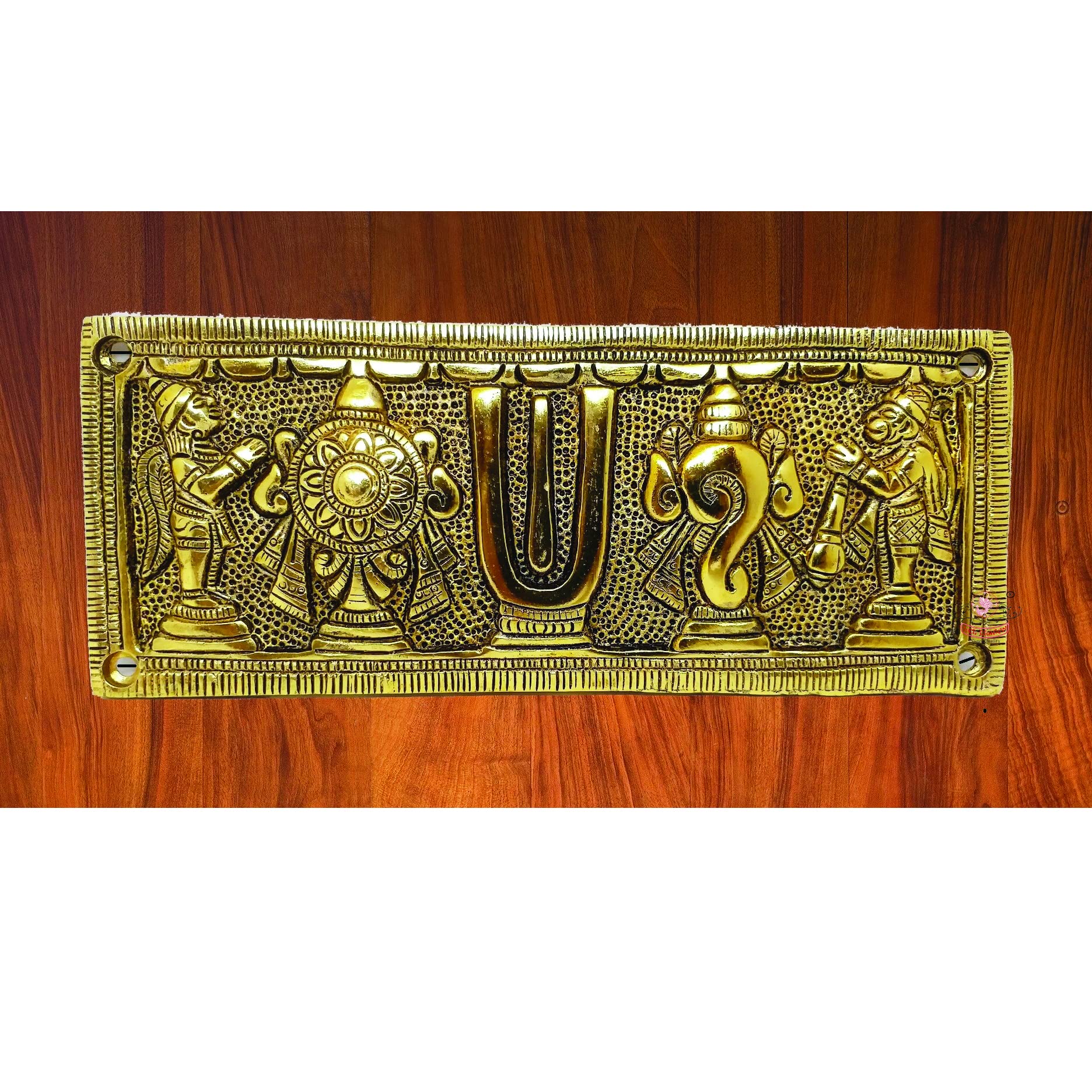 Buy RED DRAGON Metal Vishnu Sanku Chakra Namam with Garuda and Hanuman ...