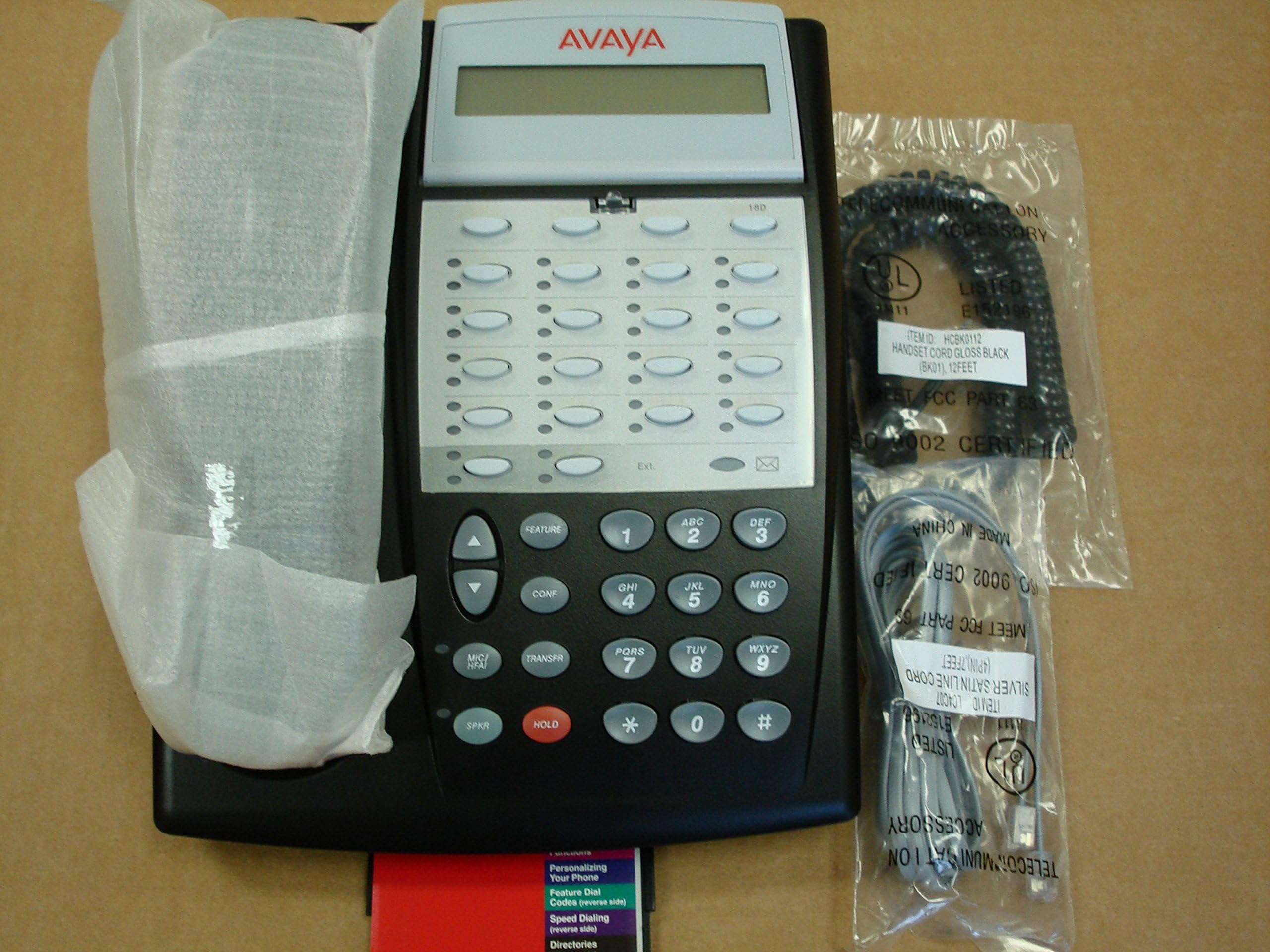 Amazon.com : Avaya Partner 18D Phone (Series 2) Black (Renewed ...