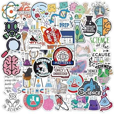 Amazon.com: 50PCS Science Laboratory Stickers ,Physics Chemistry ...