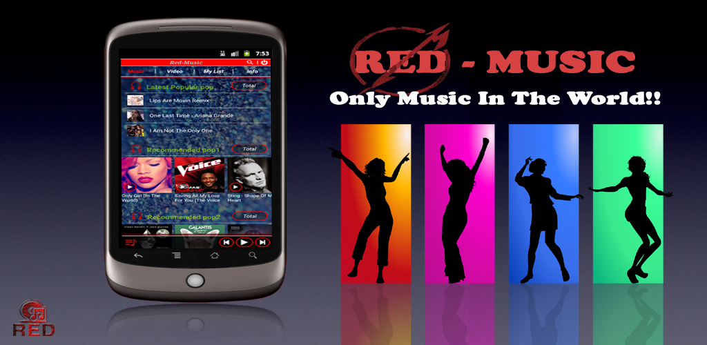 Red Music - Free Music Streaming:www.amazon.com:Appstore for Android