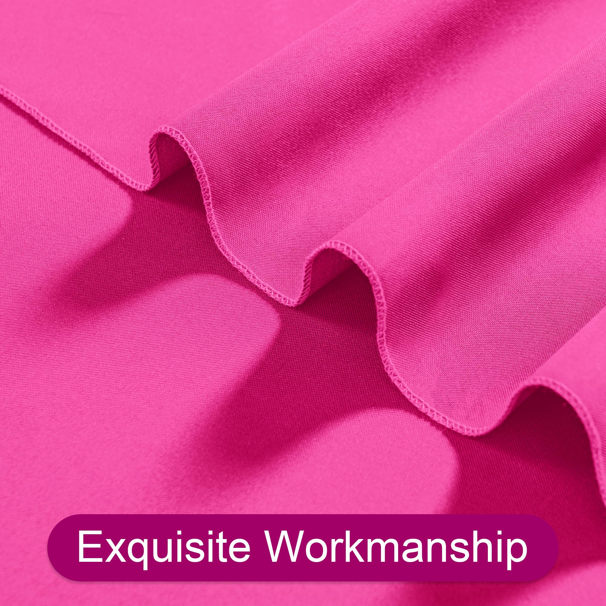 DWCN 10x10 FT Fuchsia Backdrop Curtains for Parties, Photography ...