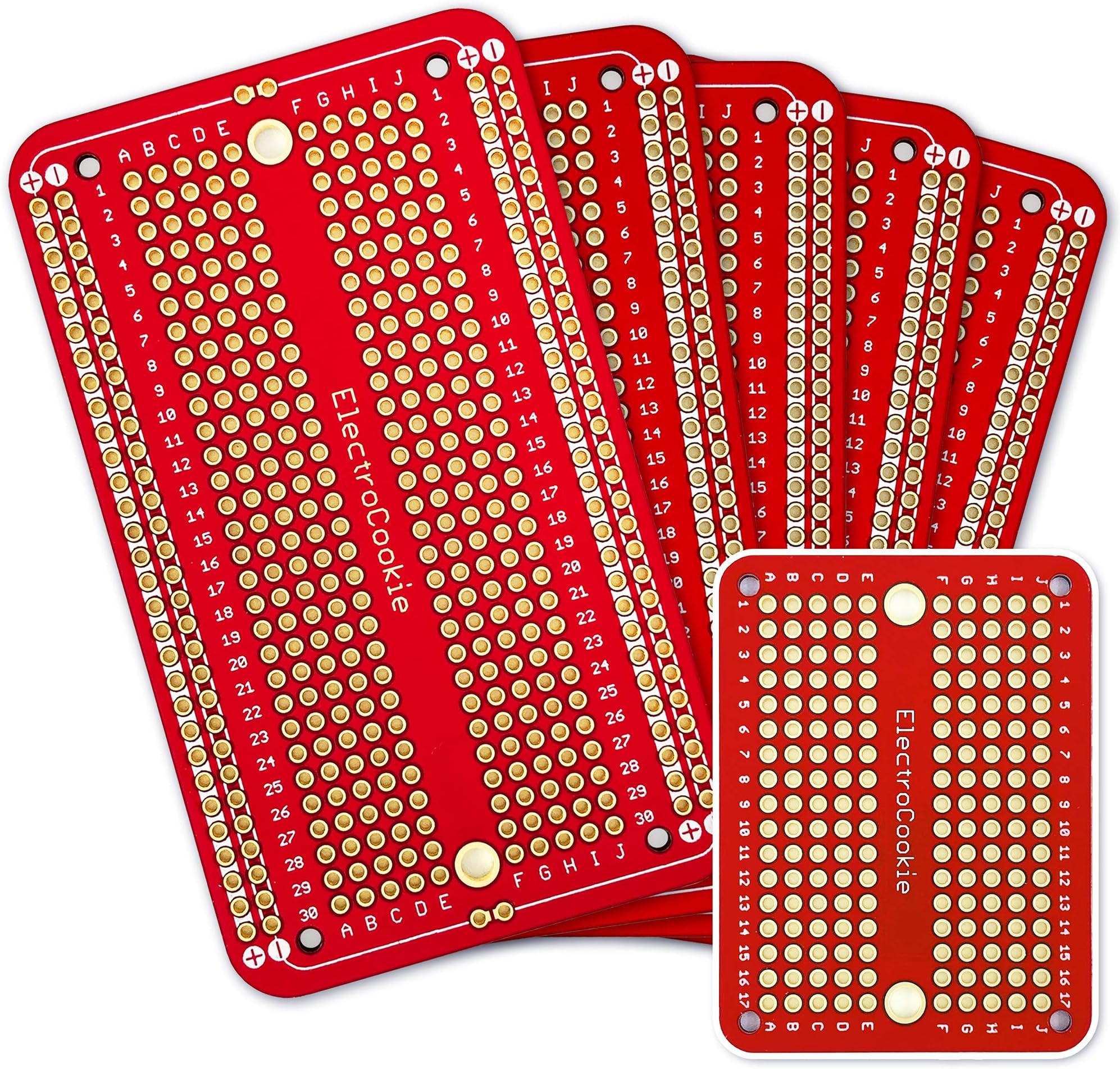 Amazon.com: Adafruit Perma-Proto Half-sized Breadboard PCB - 3 Pack ...