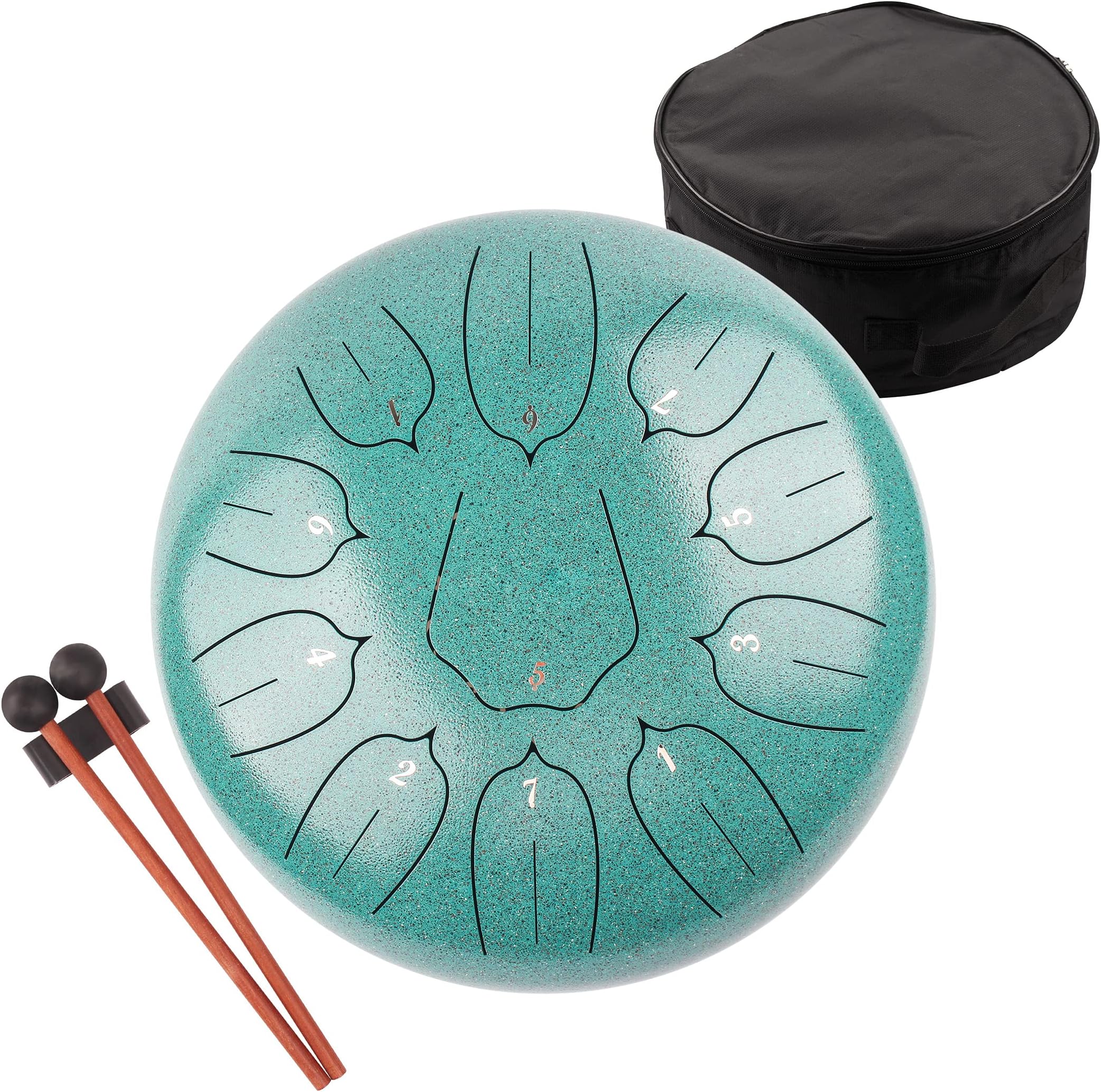 Amazon.com: Steel Tongue Drum 13 Inche 15 note-Yasisid,Tongue Drums for ...