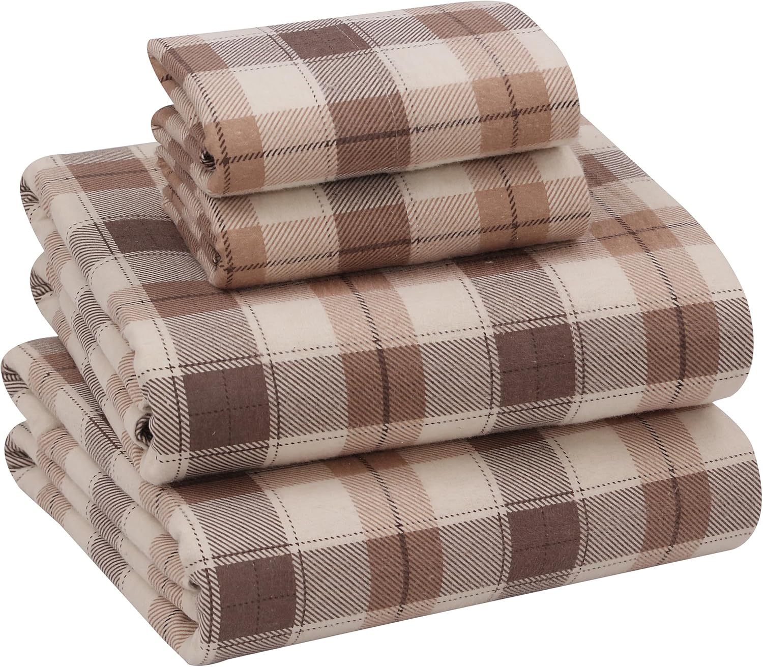 Amazon.com: RUVANTI Flannel Sheets Full Size - 100% Cotton Double ...