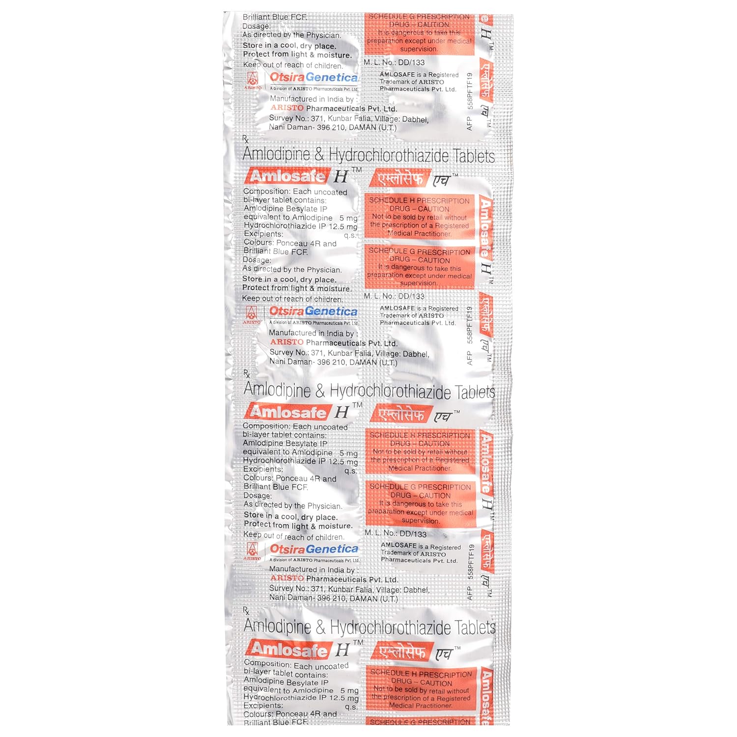 Amlosafe H - Strip of 10 Tablets : Amazon.in: Health & Personal Care