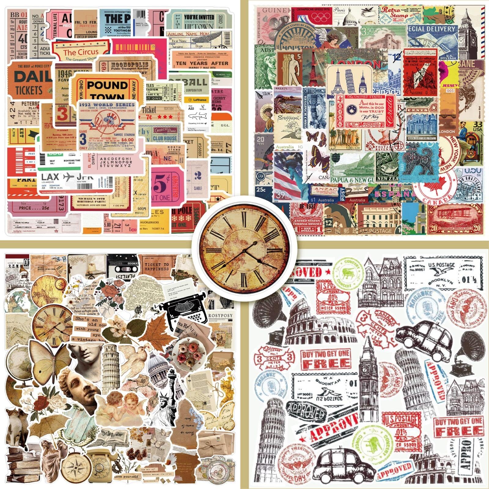 Amazon.com: JJLIN 100pcs World Famous Tourism Country & Regions Logo ...